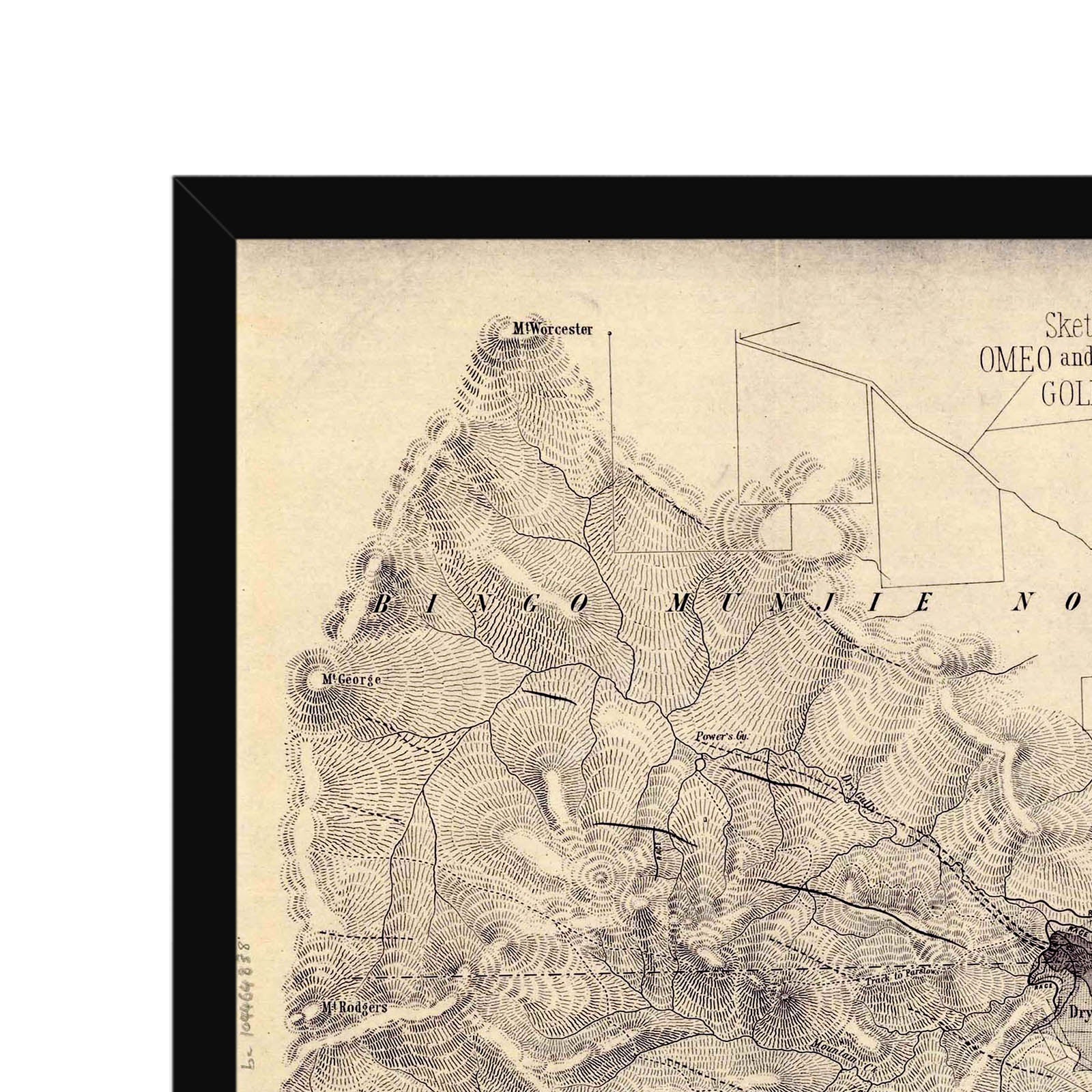 Omeo, Victoria Australia Vintage Map #2 (1888?) – Vintage Maps