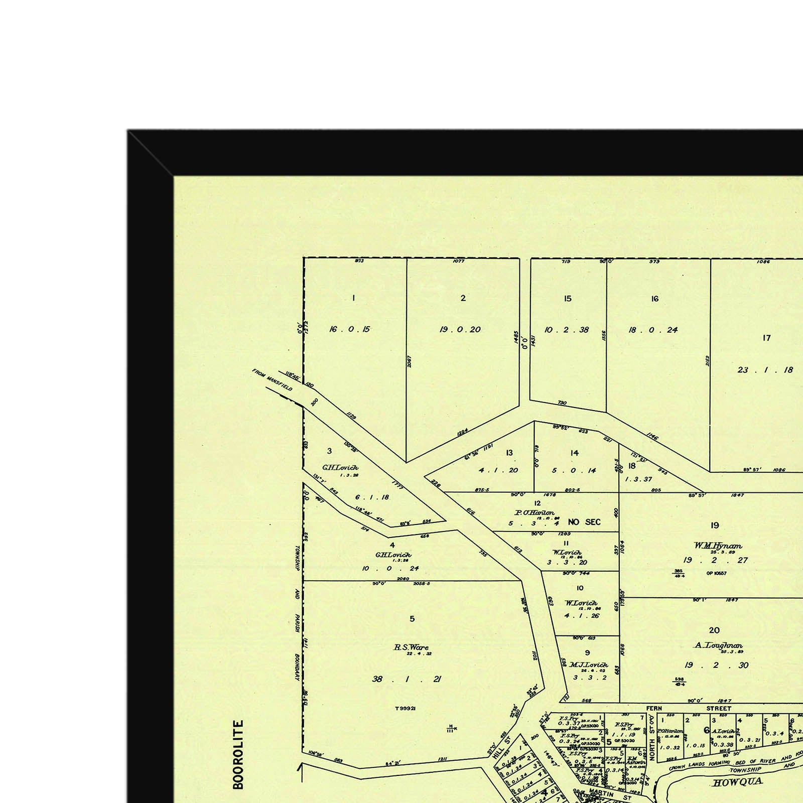 Howqua, Victoria Australia Vintage Map #1 (1956) – Vintage Maps