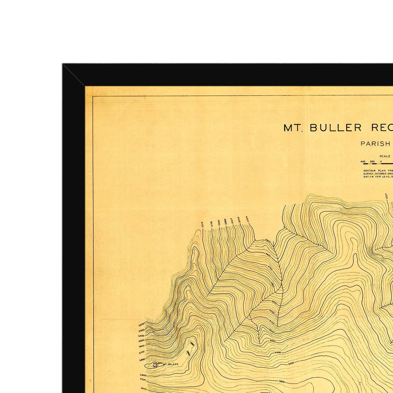 Mount Buller, Victoria Australia Vintage Map #1 (1950) – Vintage Maps