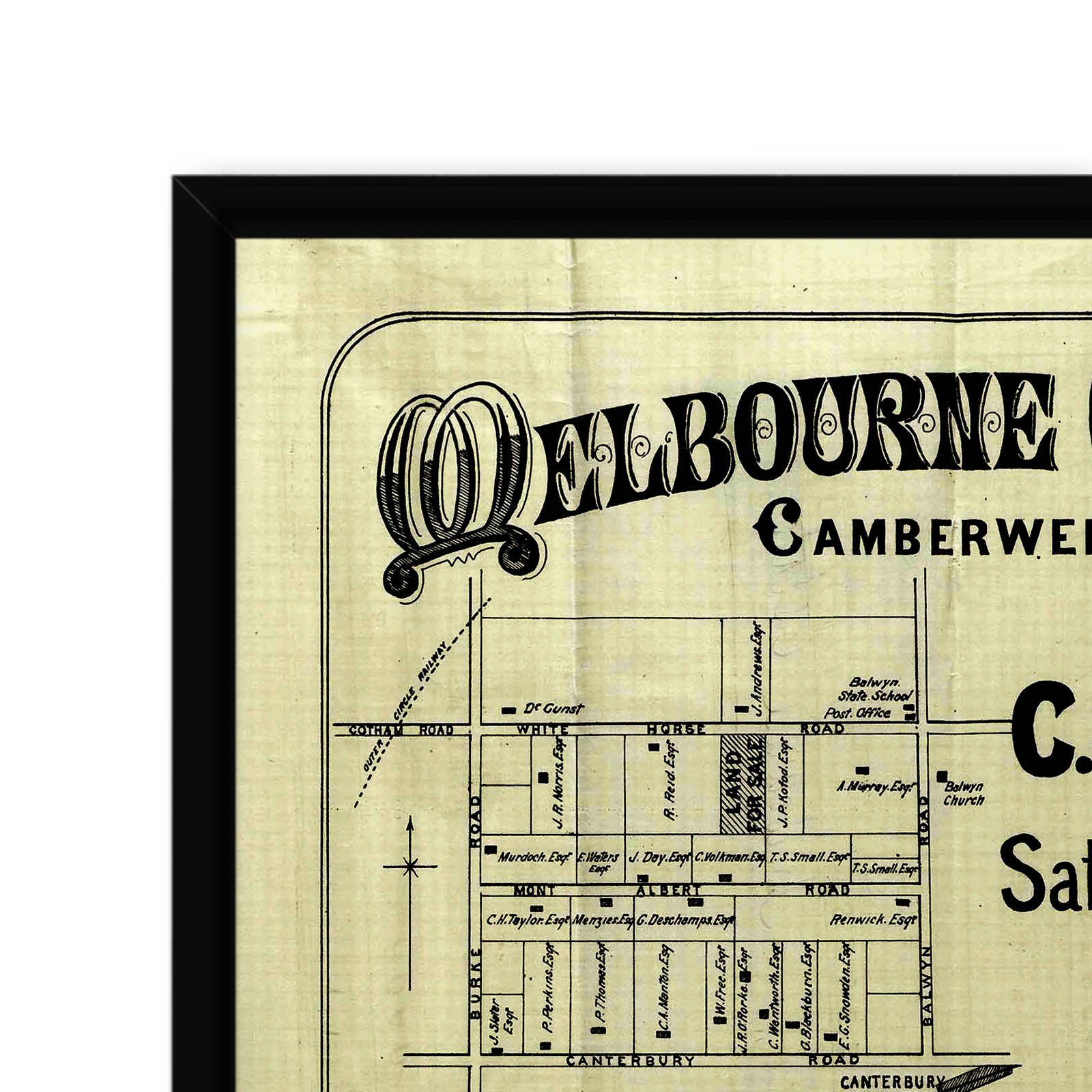 Camberwell, Victoria Australia Vintage Map #81 (1885) – Vintage Maps