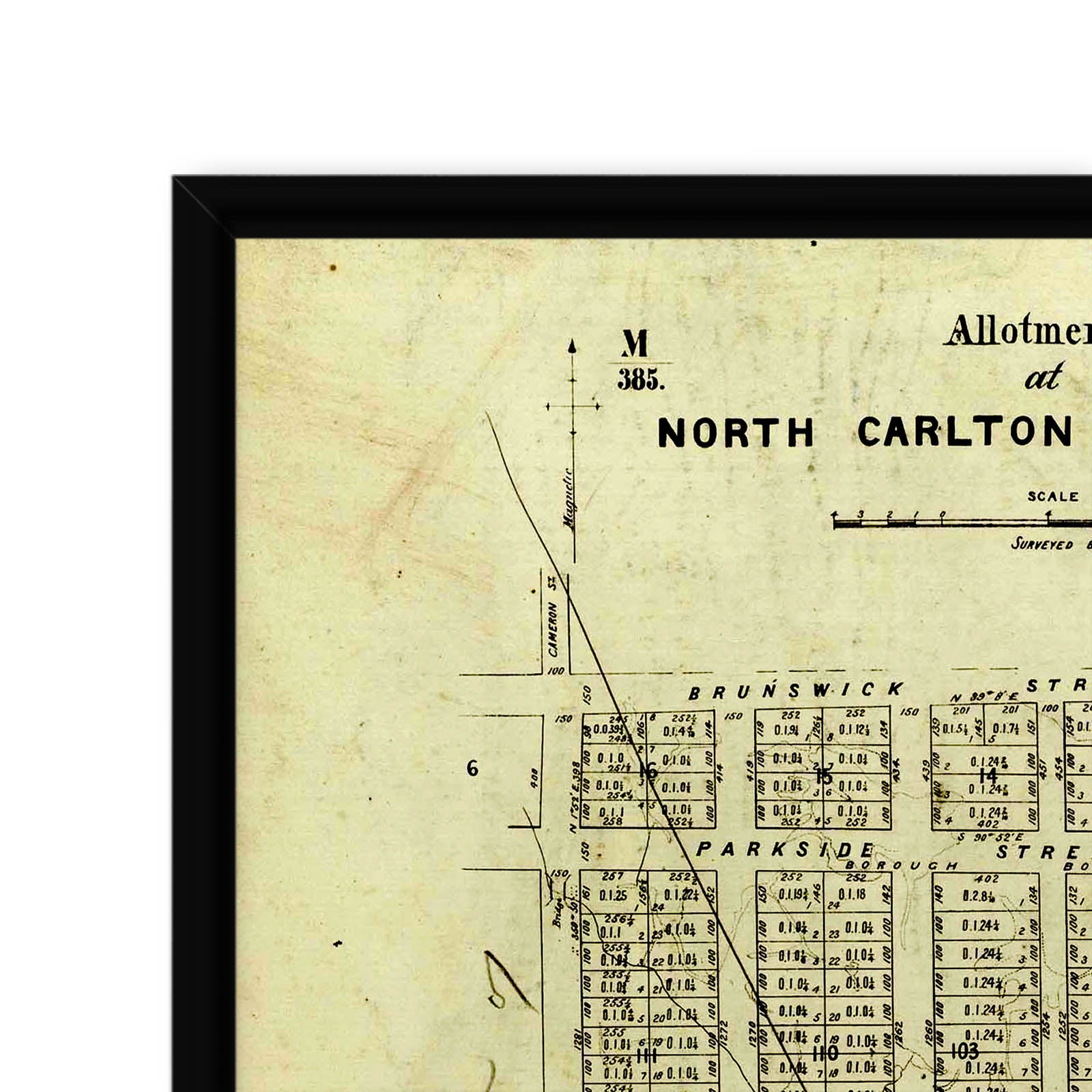 Brunswick, Victoria Australia Vintage Map #68 (1870) – Vintage Maps