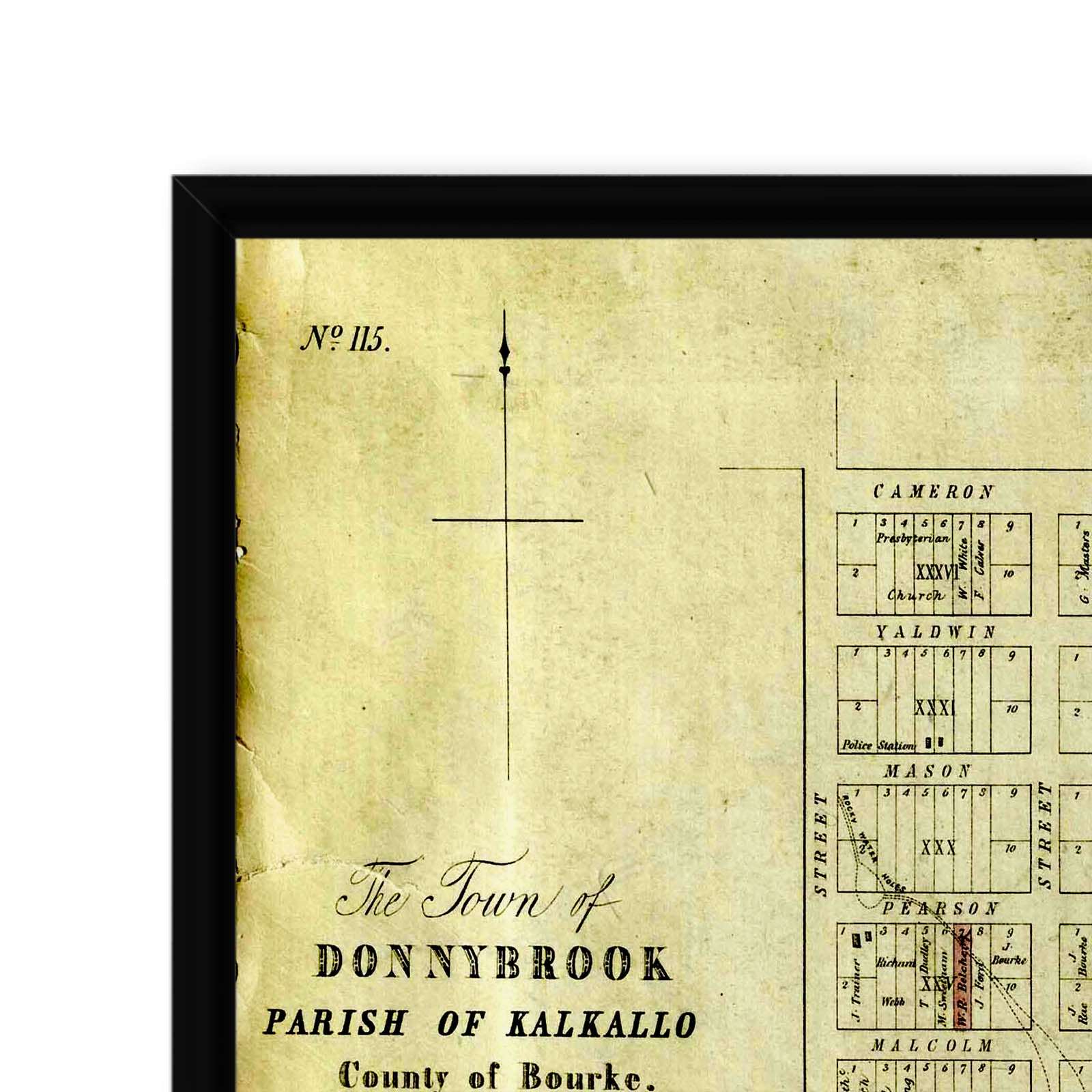 Donnybrook, Victoria Australia Vintage Map #1 (1855) – Vintage Maps