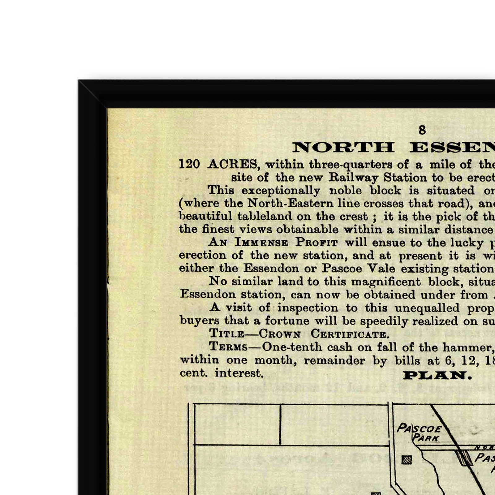 Essendon, Victoria Australia Vintage Map #16 (1887?) – Vintage Maps