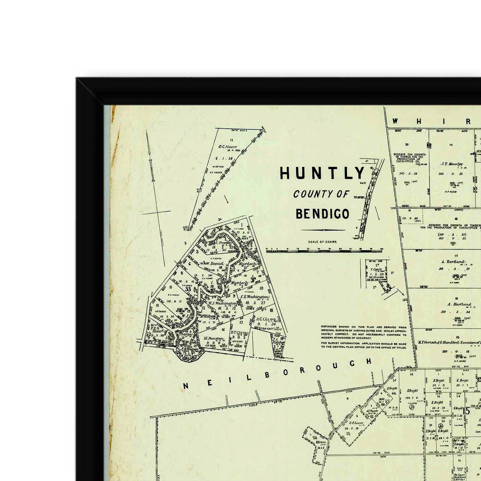 Huntly, Victoria Australia Vintage Map #1 (1959) – Vintage Maps