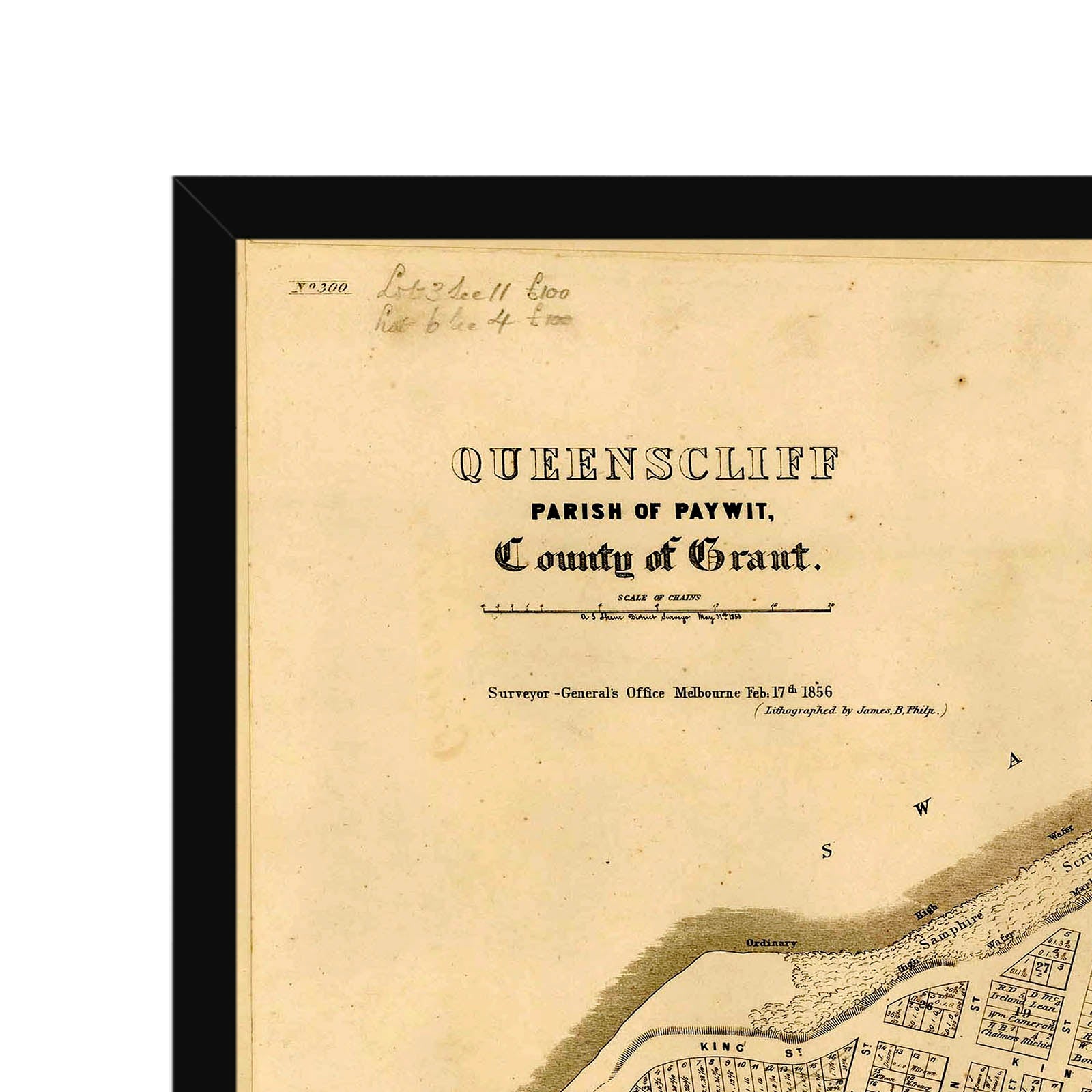 Queenscliff, Victoria Australia Vintage Map #9 (1856) – Vintage Maps