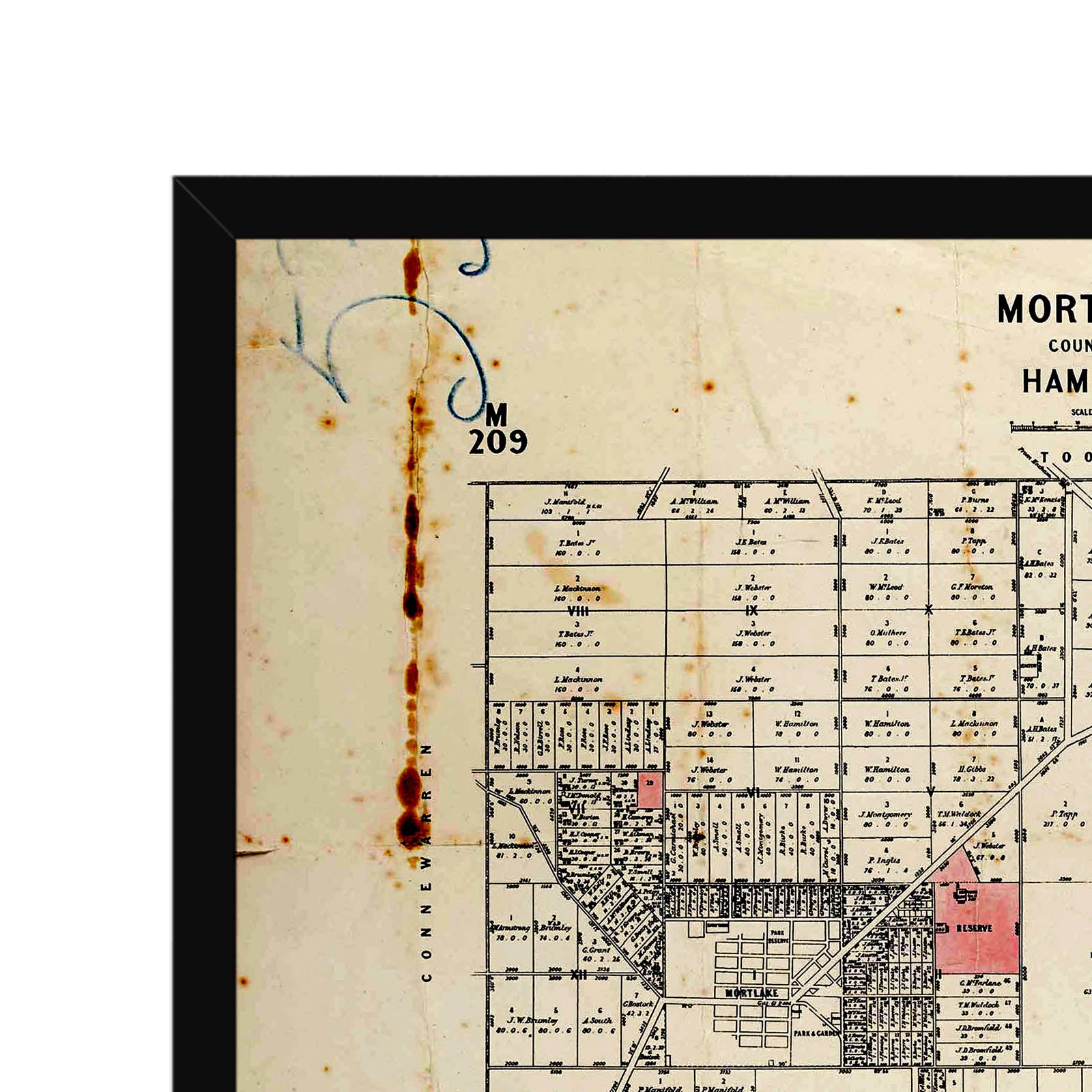 Mortlake, Victoria Australia Vintage Map #3 (1880) – Vintage Maps