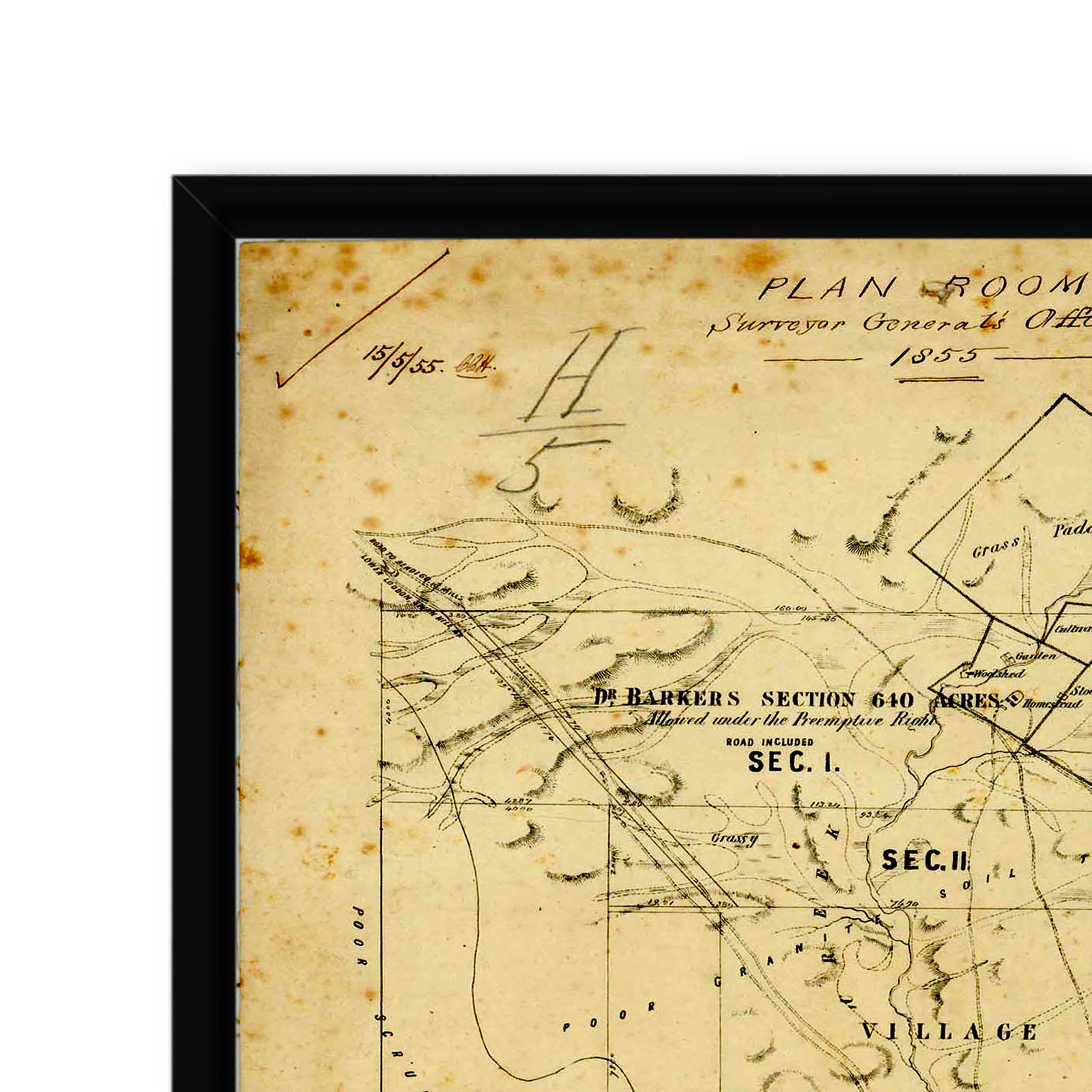 Harcourt, Victoria Australia Vintage Map #6 (1853) – Vintage Maps