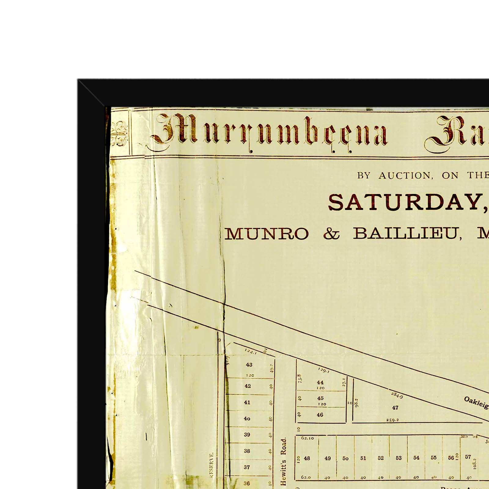 Murrumbeena, Victoria Australia Vintage Map #6 (188-?) – Vintage Maps