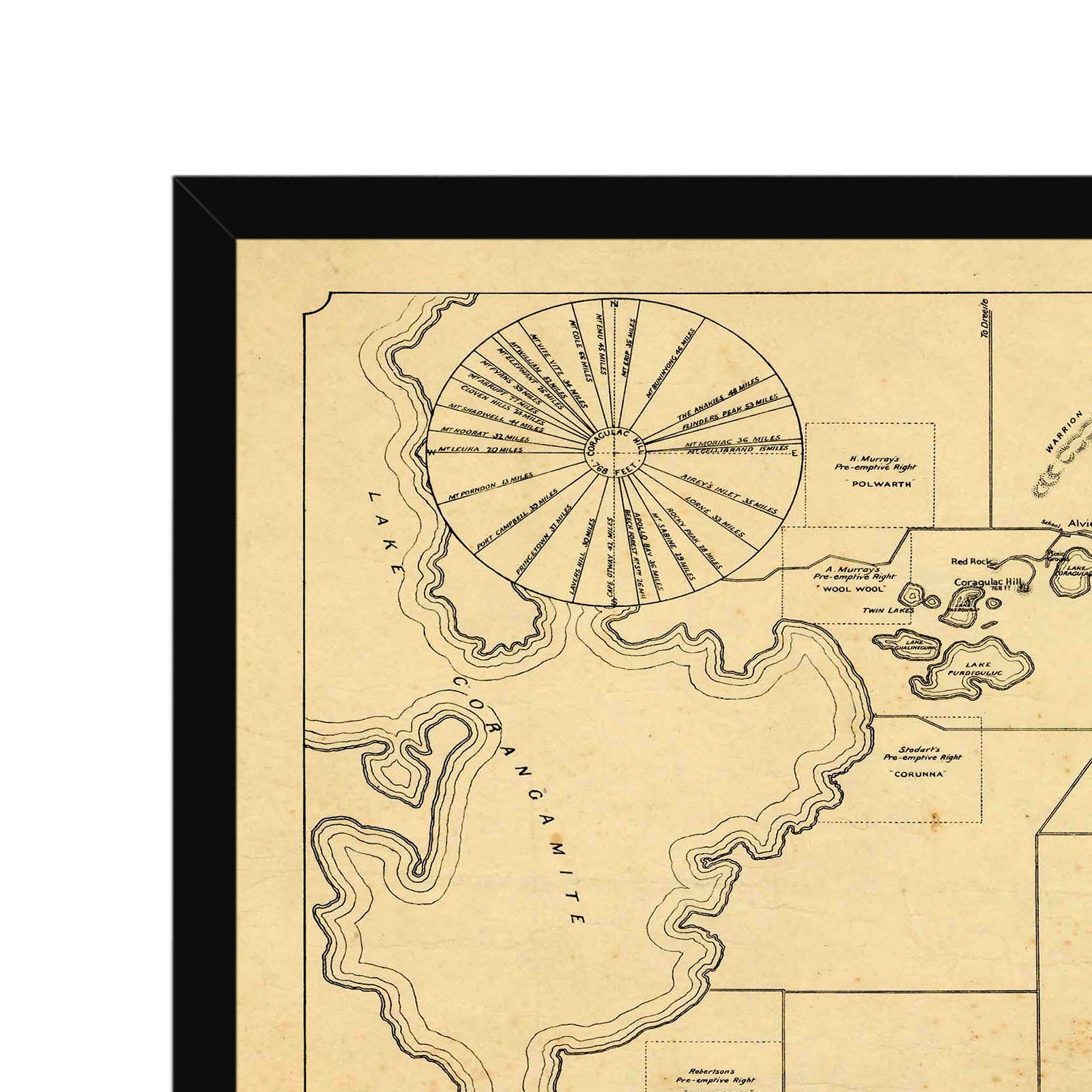 Colac, Victoria Australia Vintage Map #1 (1915) – Vintage Maps