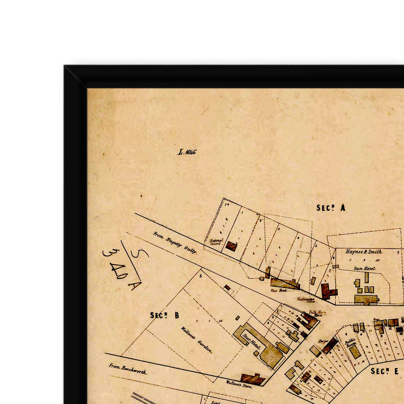 Stanley, Victoria Australia Vintage Map #1 (1857) – Vintage Maps