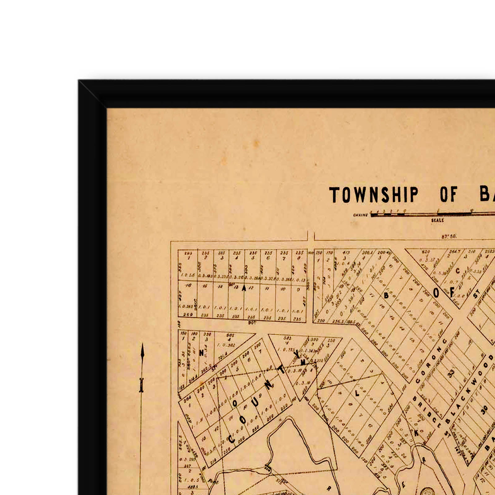 Ballan, Victoria Australia Vintage Map #2 (1872) – Vintage Maps