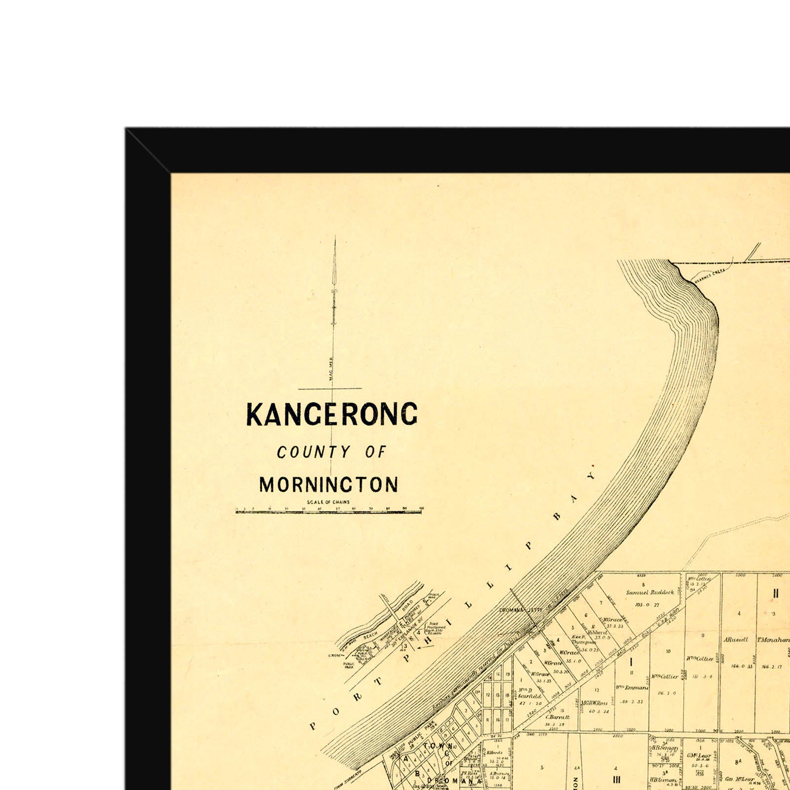 Safety Beach, Victoria Australia Vintage Map #2 (1931) – Vintage Maps