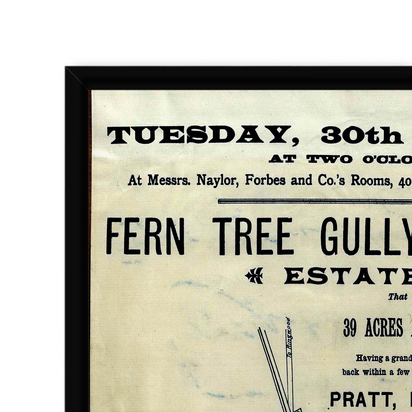 Ferntree Gully, Victoria Australia Vintage Map #3 (1888) – Vintage Maps