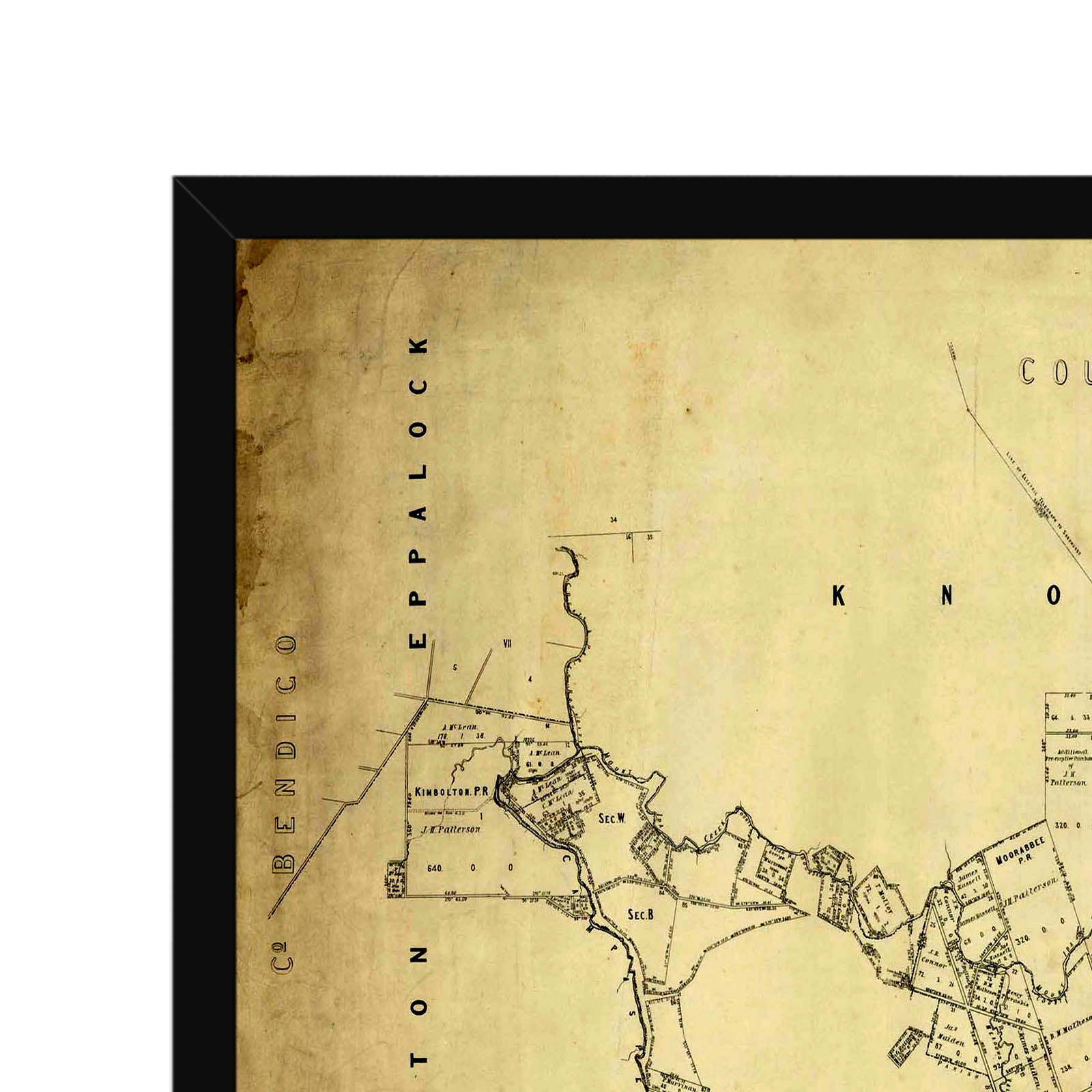 Heathcote, Victoria Australia Vintage Map #3 (1873) – Vintage Maps