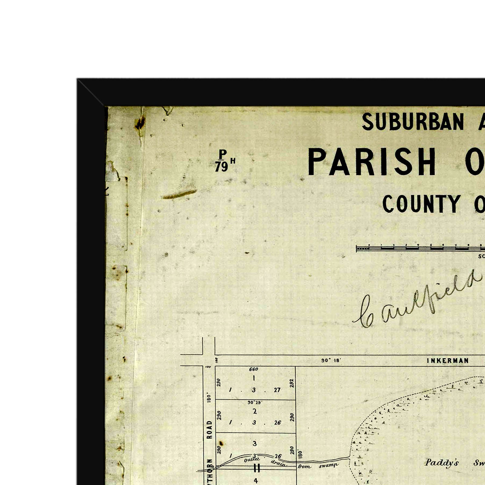 Caulfield, Victoria Australia Vintage Map #52 (1879) – Vintage Maps