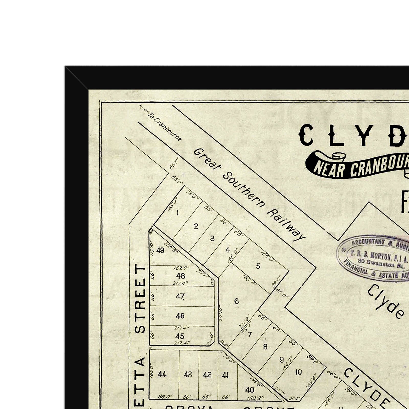 Clyde, Victoria Australia Vintage Map #1 (1889) – Vintage Maps