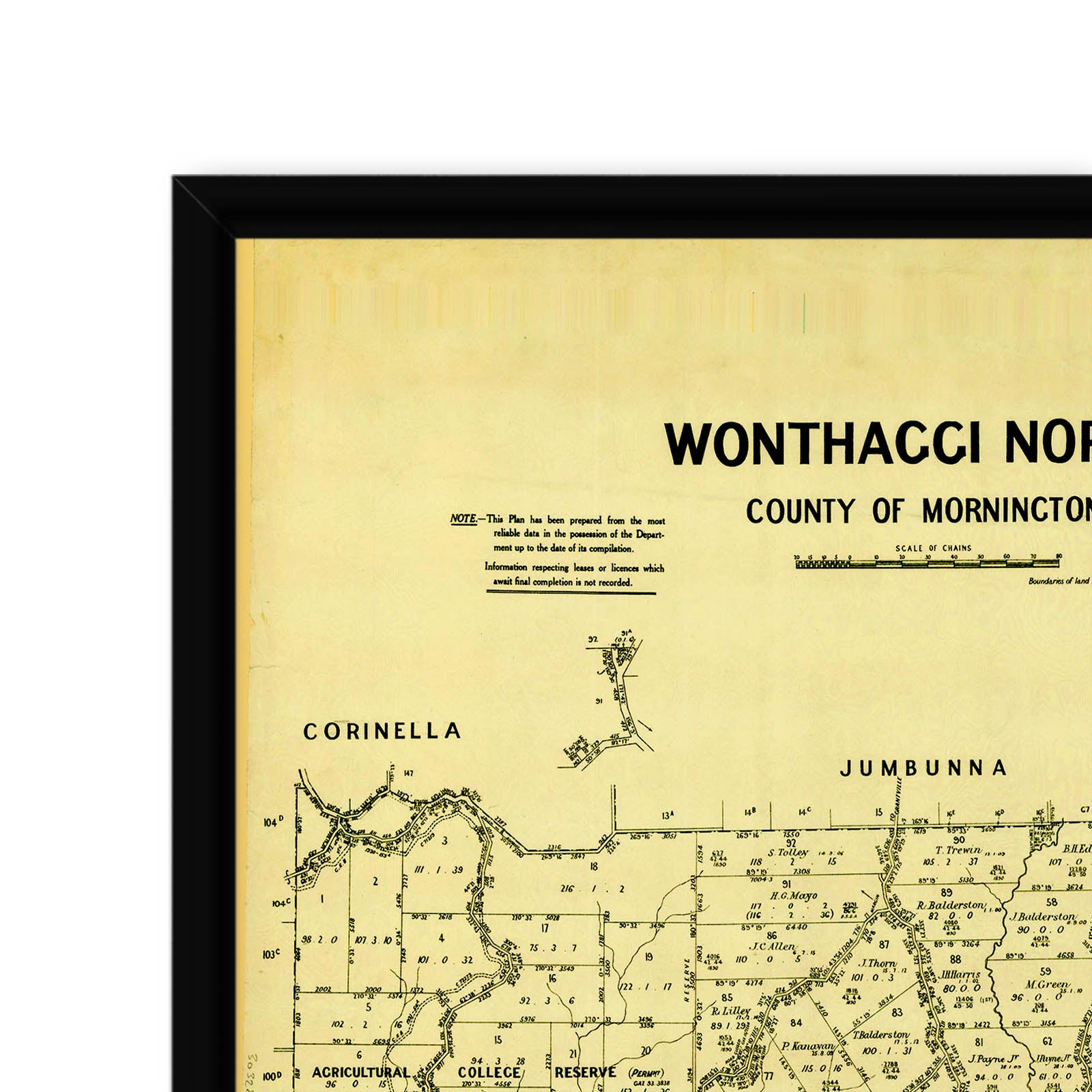 Wonthaggi, Victoria Australia Vintage Map #8 (1933) – Vintage Maps