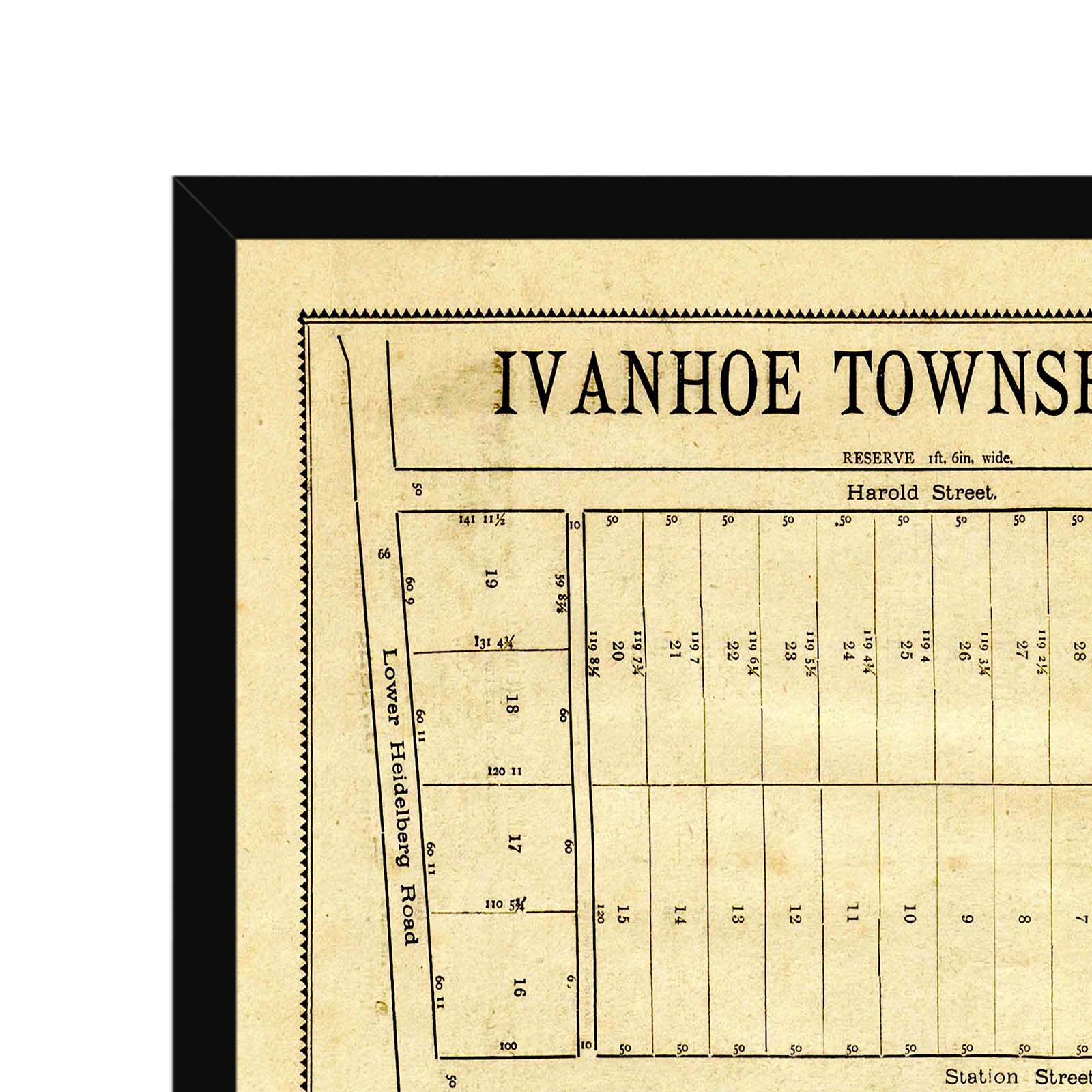 Ivanhoe, Victoria Australia Vintage Map #1 (1888?) – Vintage Maps