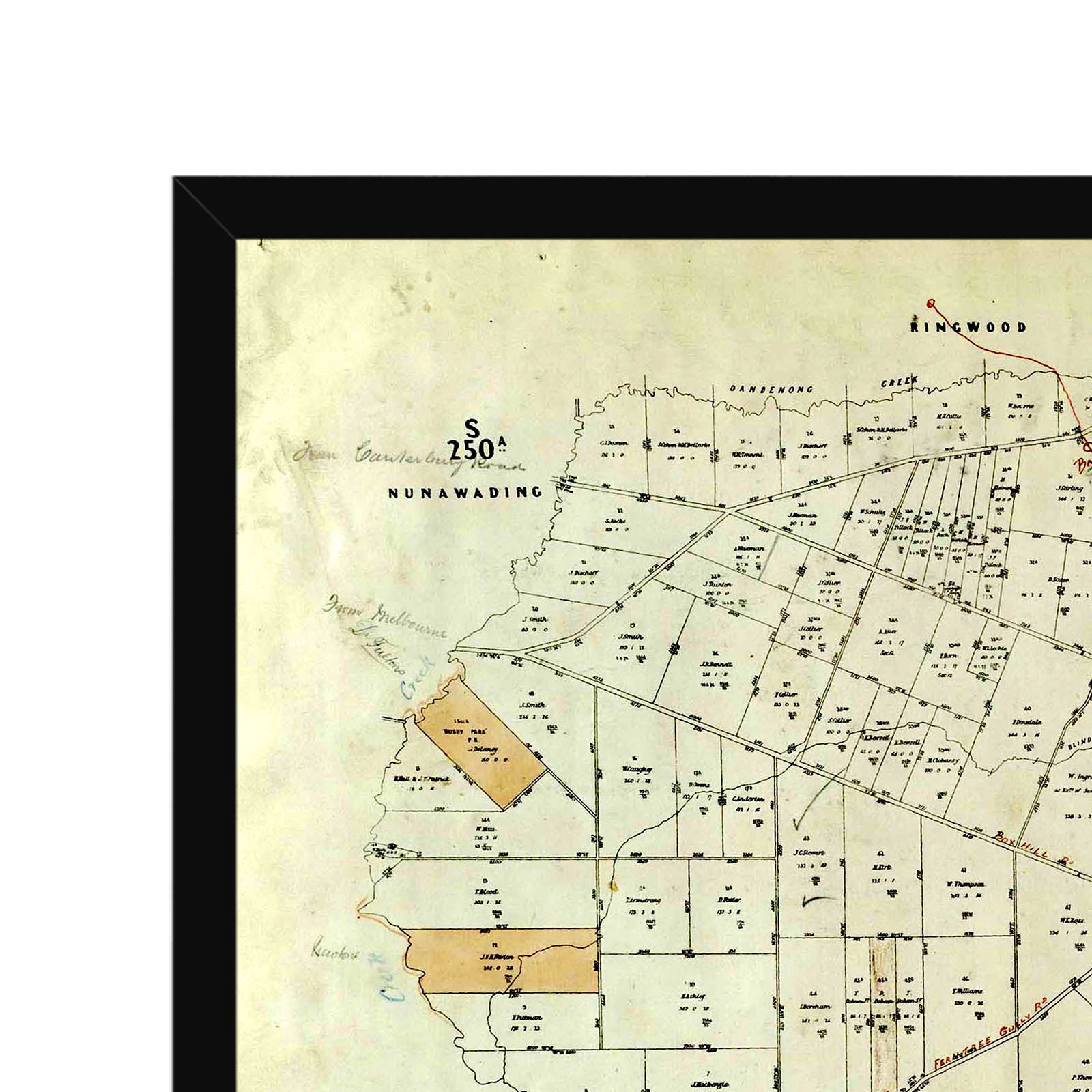 Scoresby, Victoria Australia Vintage Map #1 (18--?) – Vintage Maps