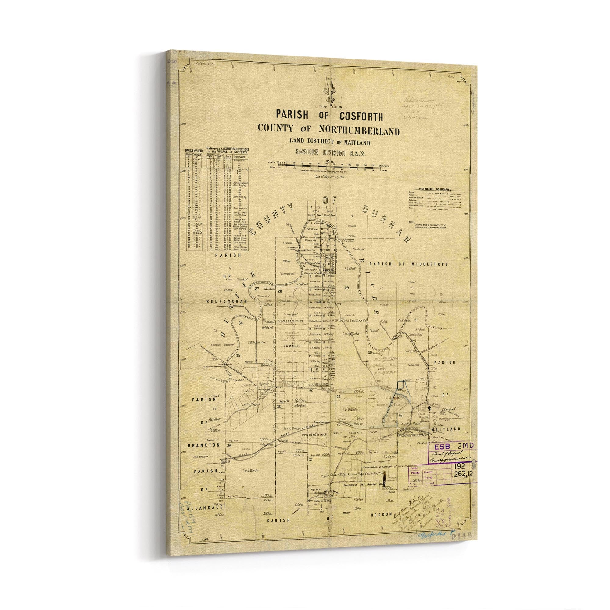 1903 Map of Gosforth, New South Wales – Vintage Maps