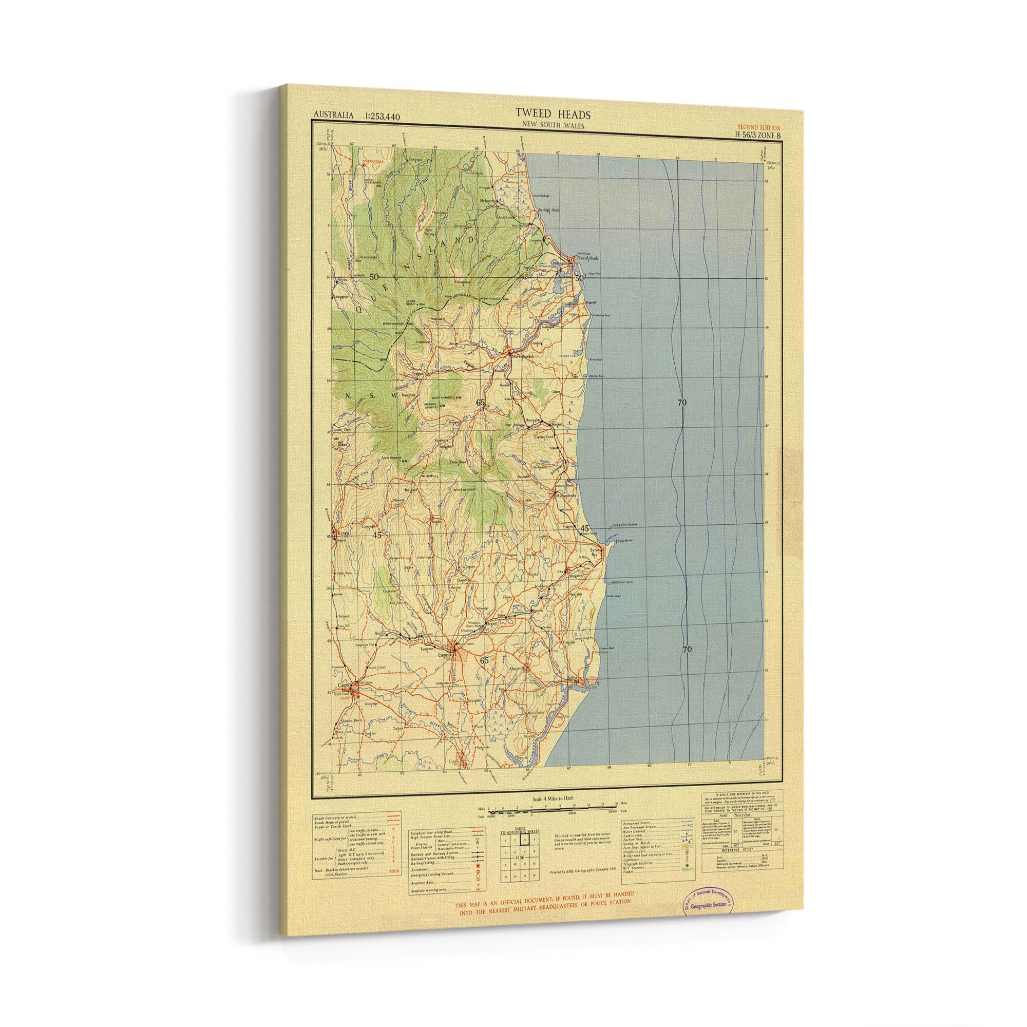1941 Map of Tweed Heads, New South Wales – Vintage Maps