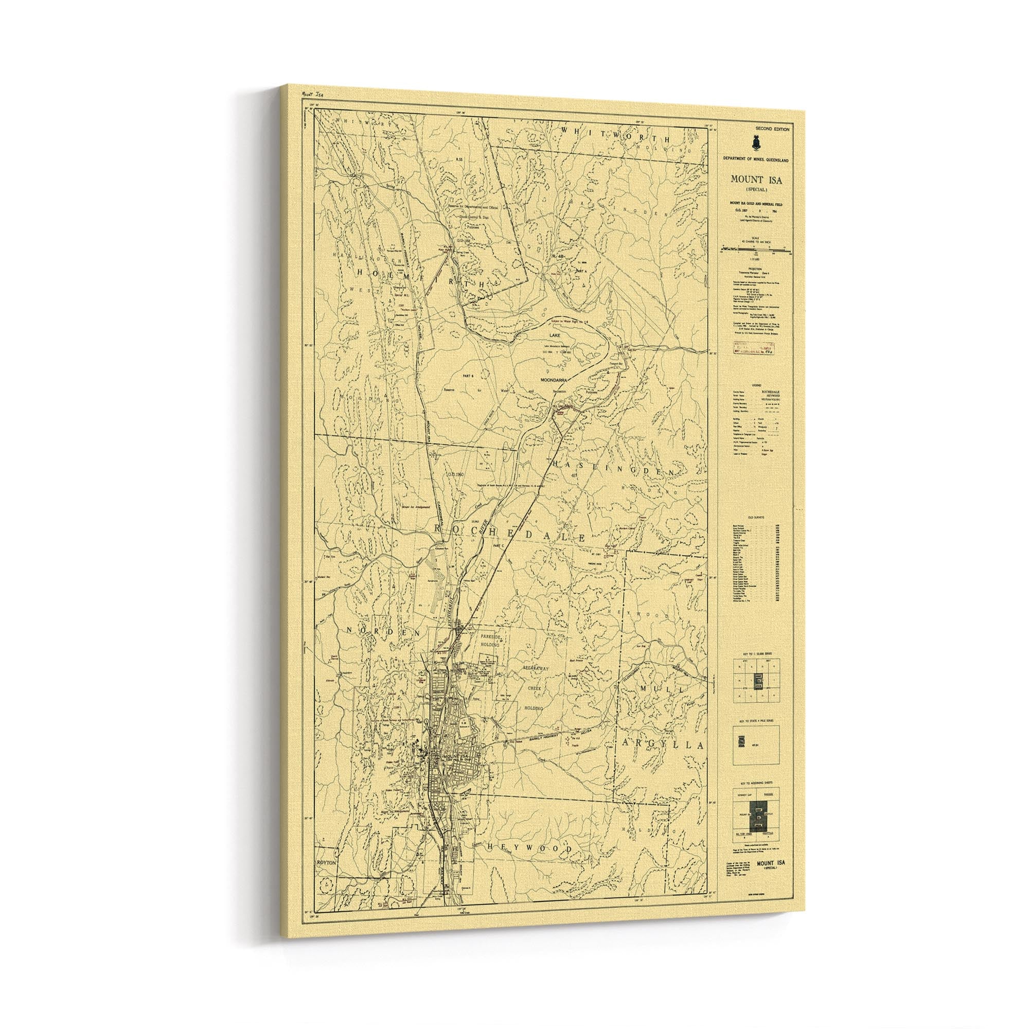 1966 Map of Mount Isa, Queensland – Vintage Maps