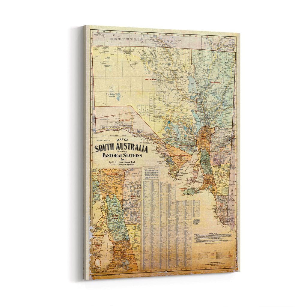 1920's State Map of South Australia – Vintage Maps