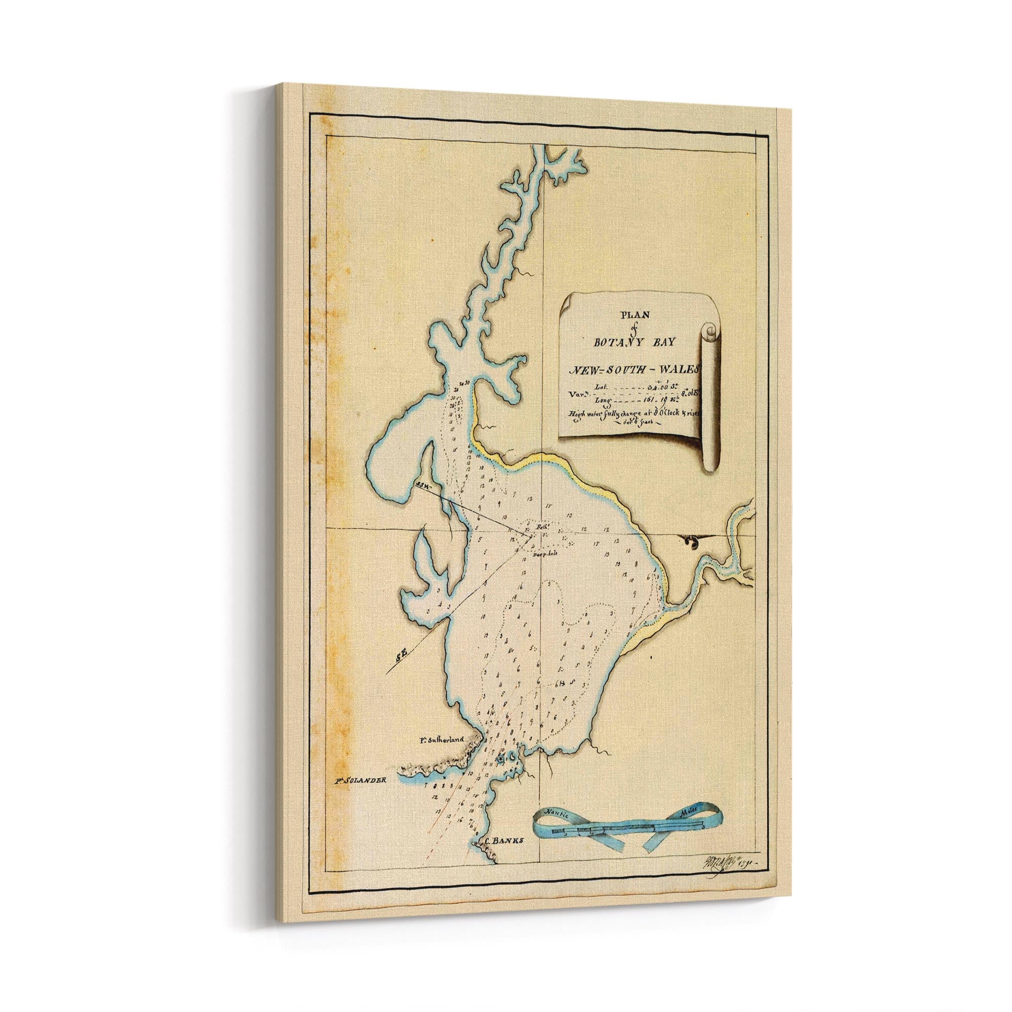 1788 Plan of Botany Bay, New South Wales – Vintage Maps
