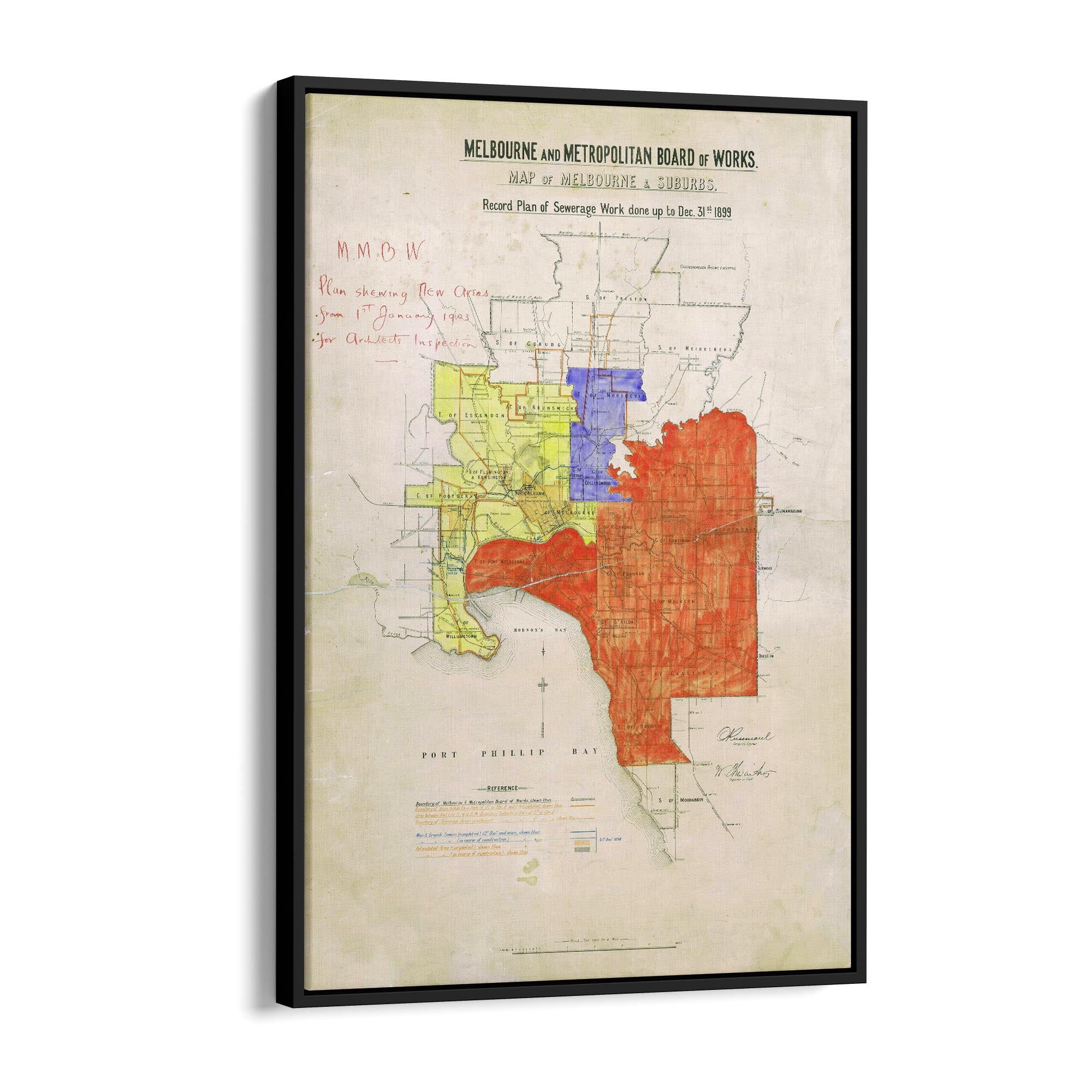 1900 Map of Melbourne & Suburbs – Vintage Maps