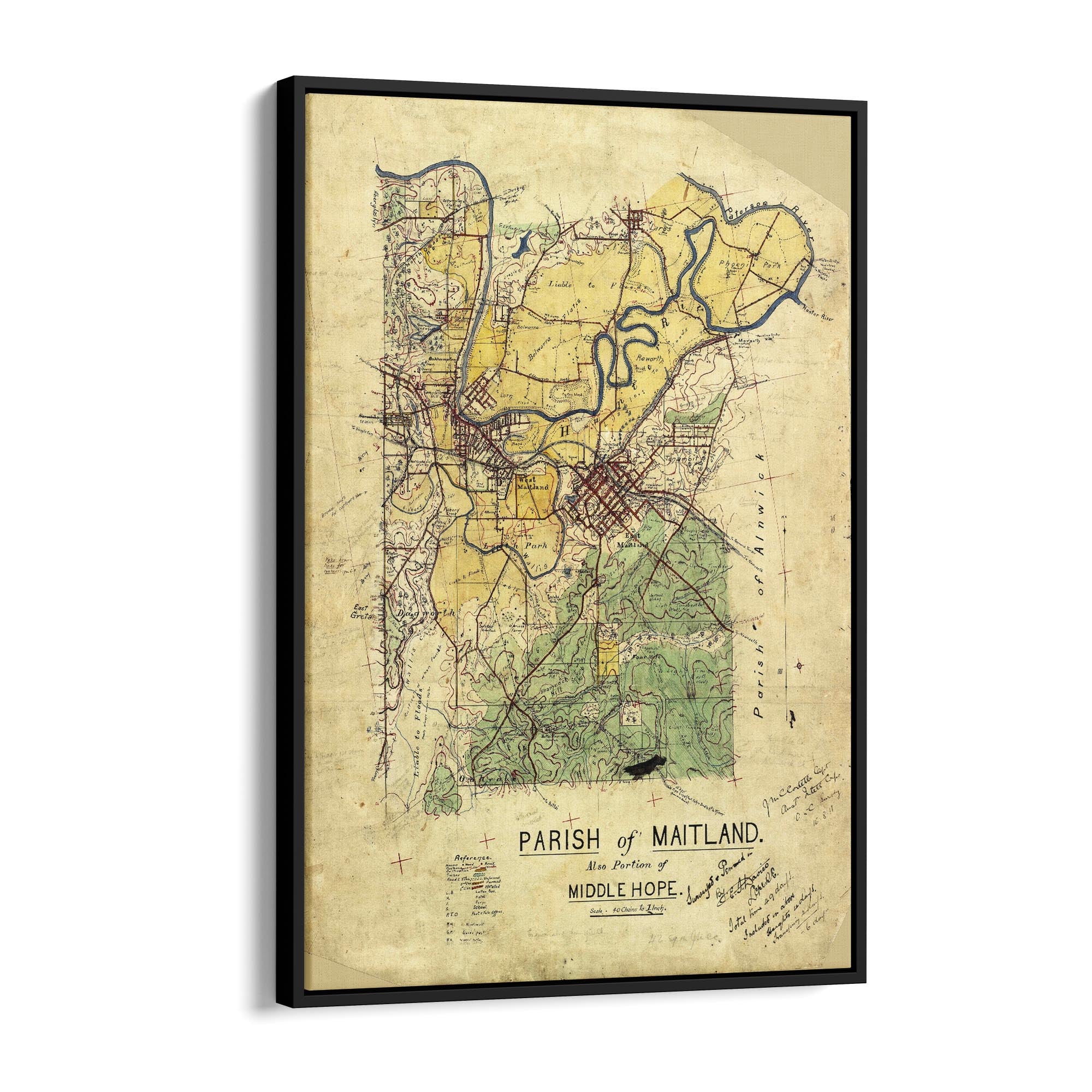1911 Map of Maitland, New South Wales – Vintage Maps