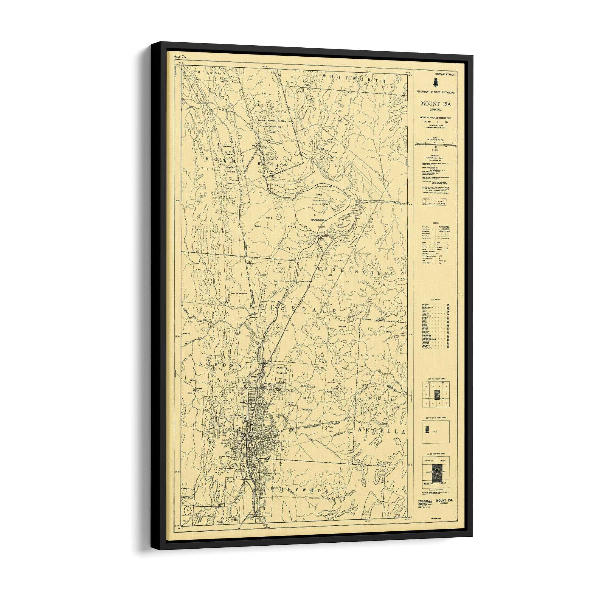 1966 Map of Mount Isa, Queensland – Vintage Maps
