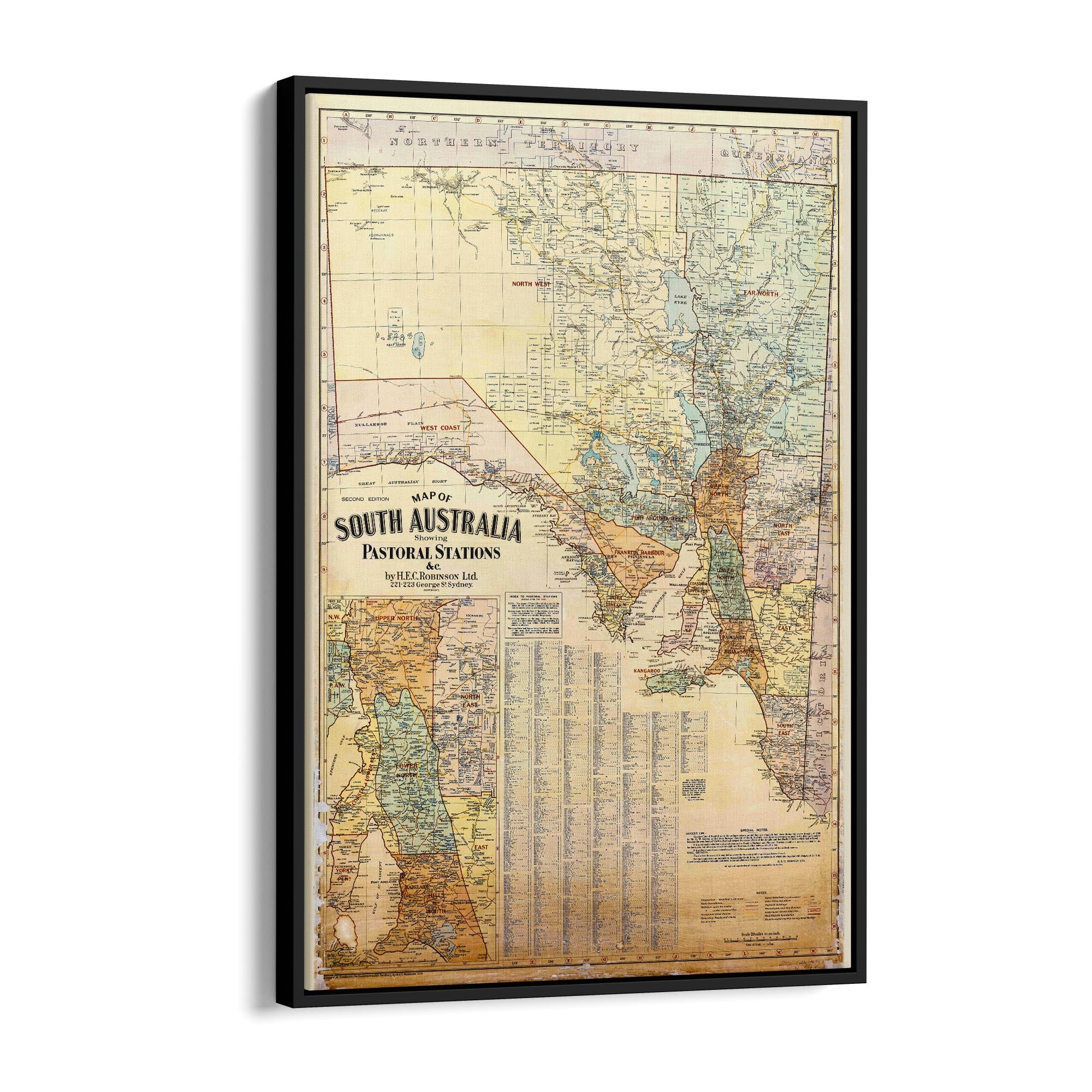 1920's State Map of South Australia – Vintage Maps