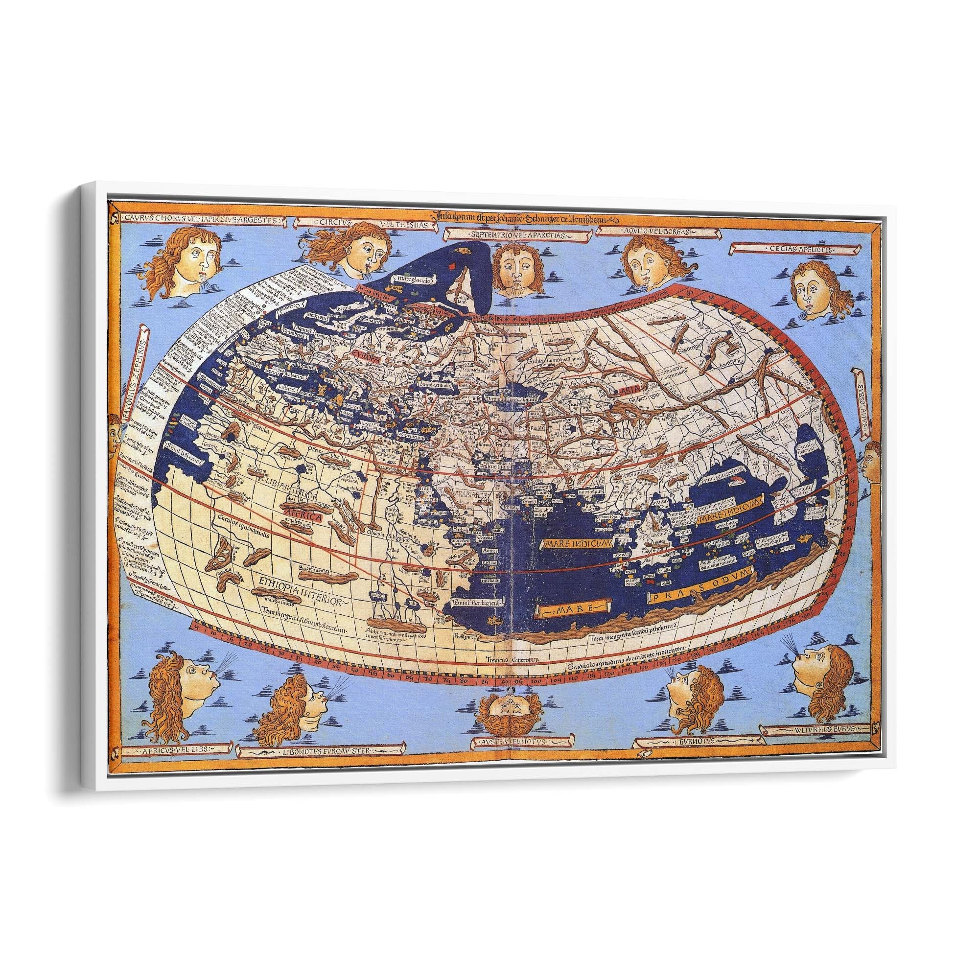 1482 Vintage Map of The World – Vintage Maps