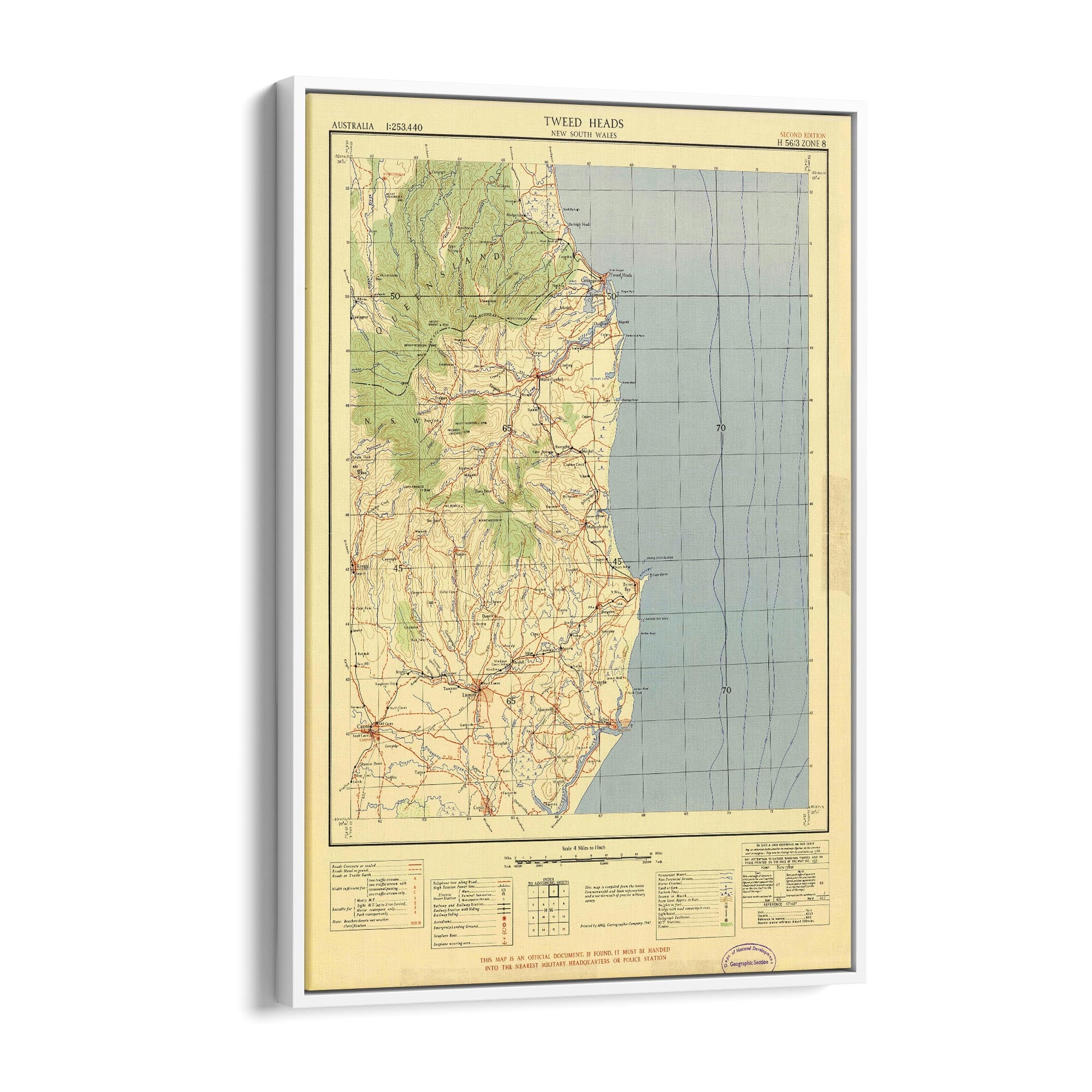 1941 Map of Tweed Heads, New South Wales – Vintage Maps