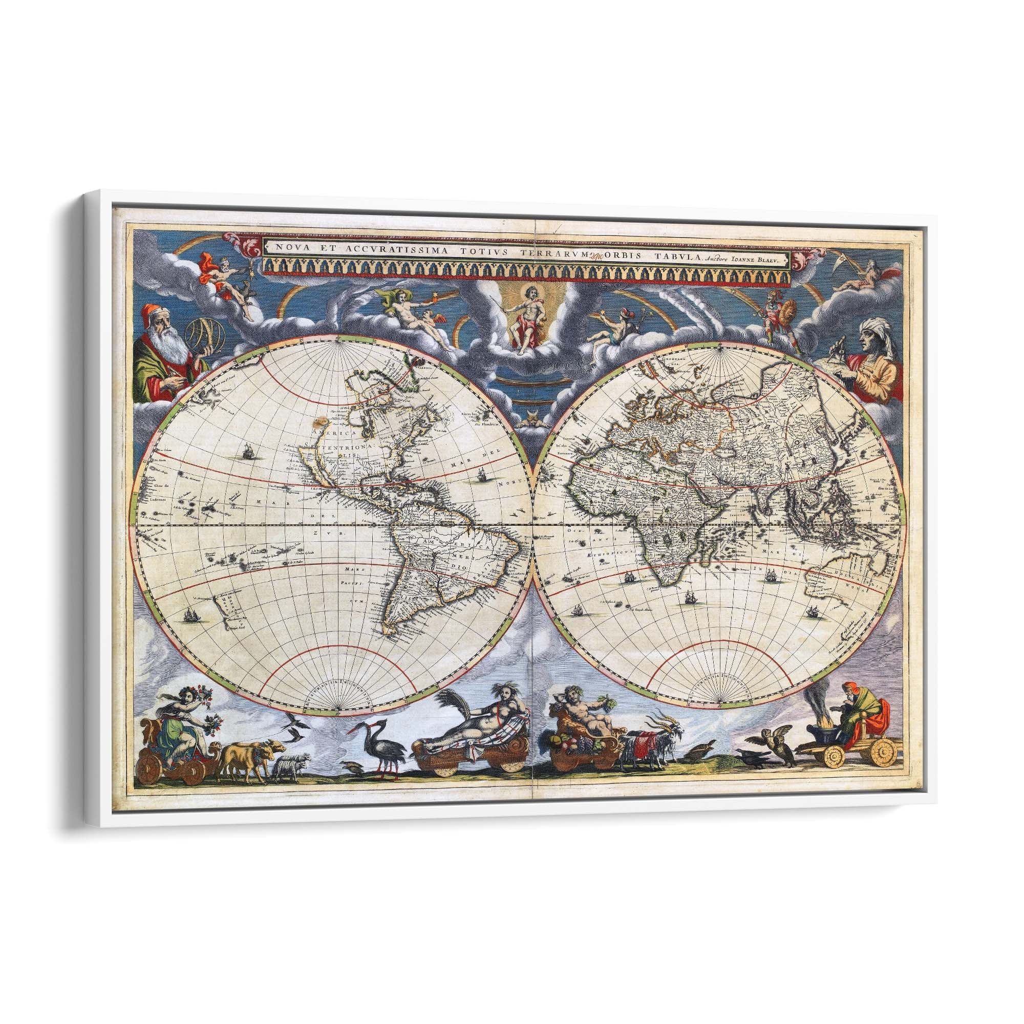 1664 Vintage Map of The World – Vintage Maps