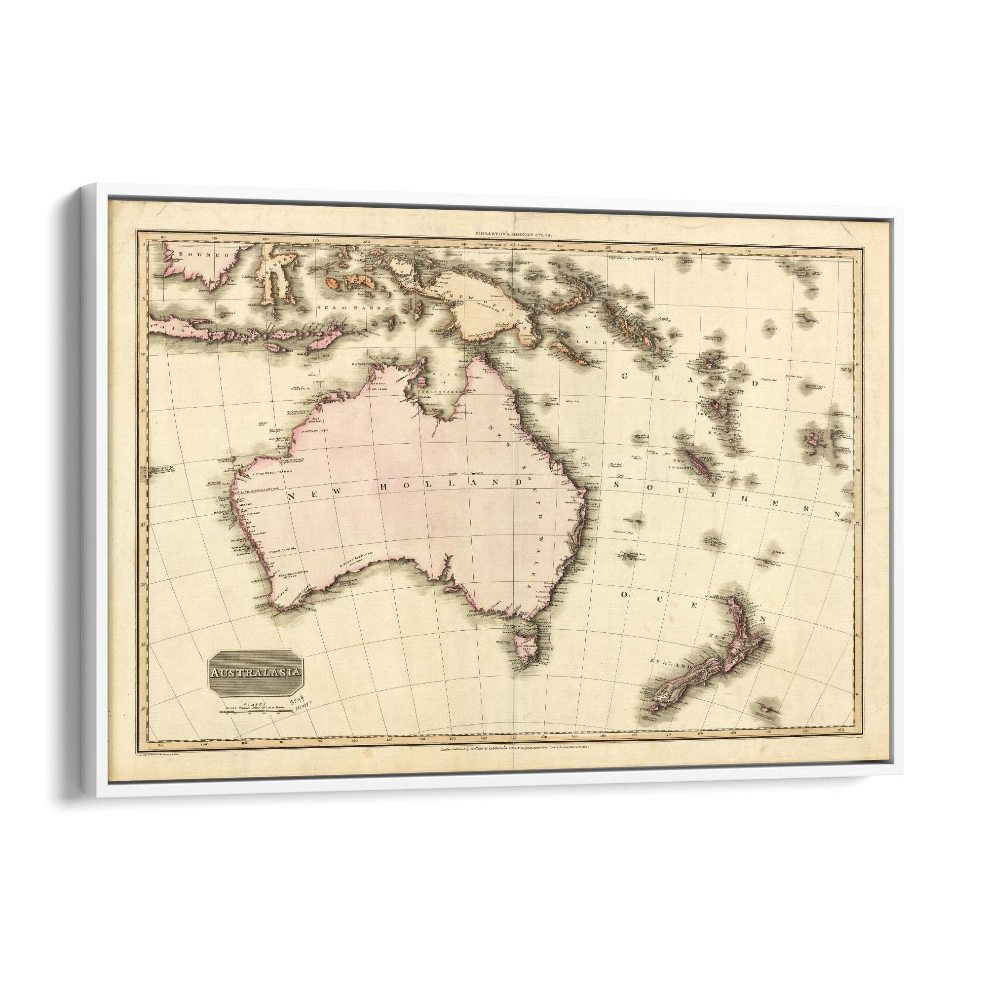 1813 Vintage Map of Australia & New Zealand – Vintage Maps