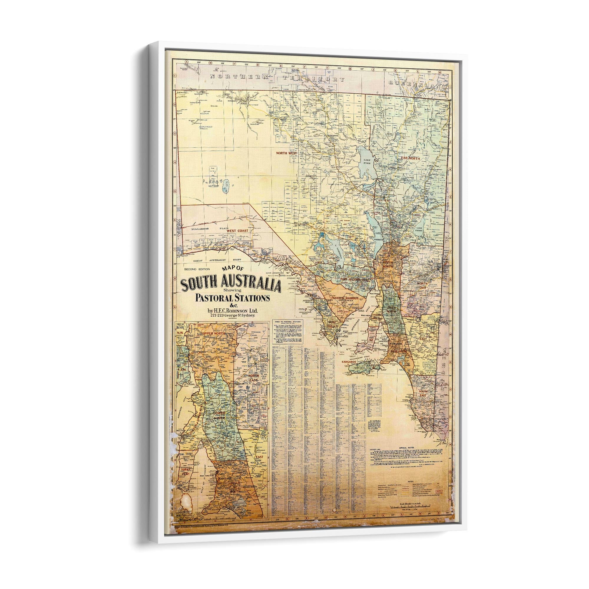 1920's State Map of South Australia – Vintage Maps