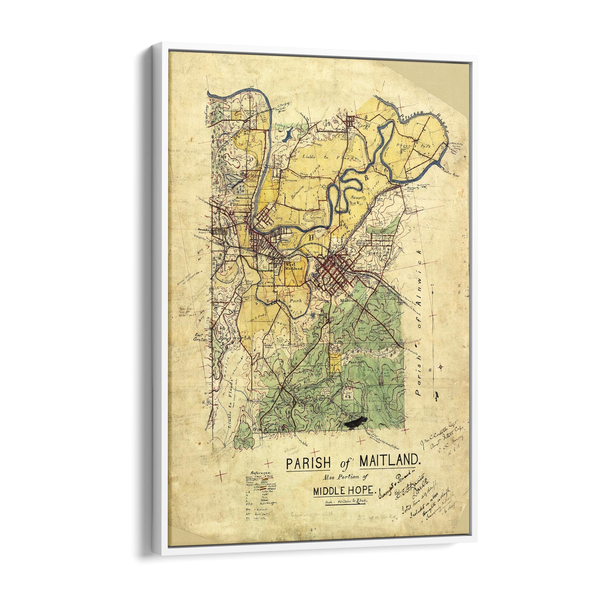 1911 Map of Maitland, New South Wales – Vintage Maps