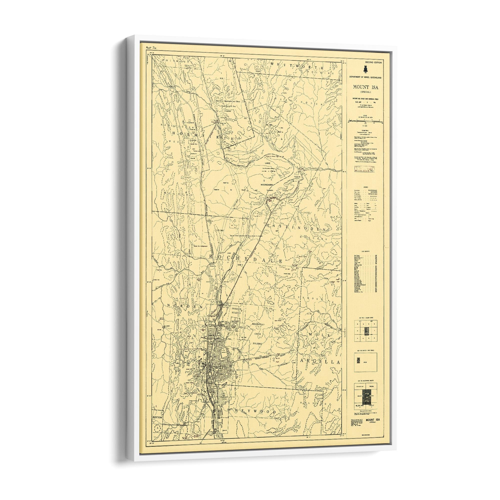 1966 Map of Mount Isa, Queensland – Vintage Maps