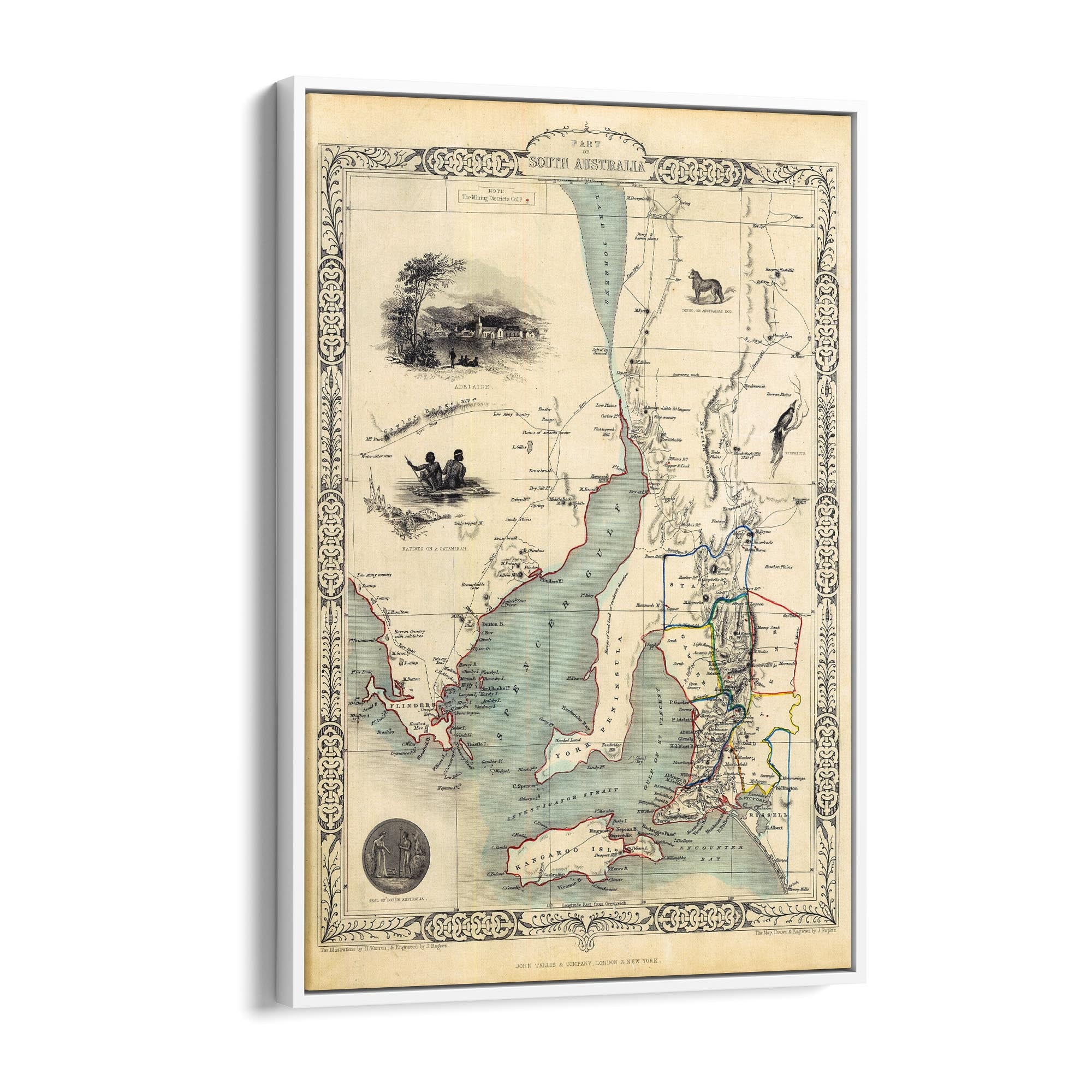 1851 Map of South Australia – Vintage Maps