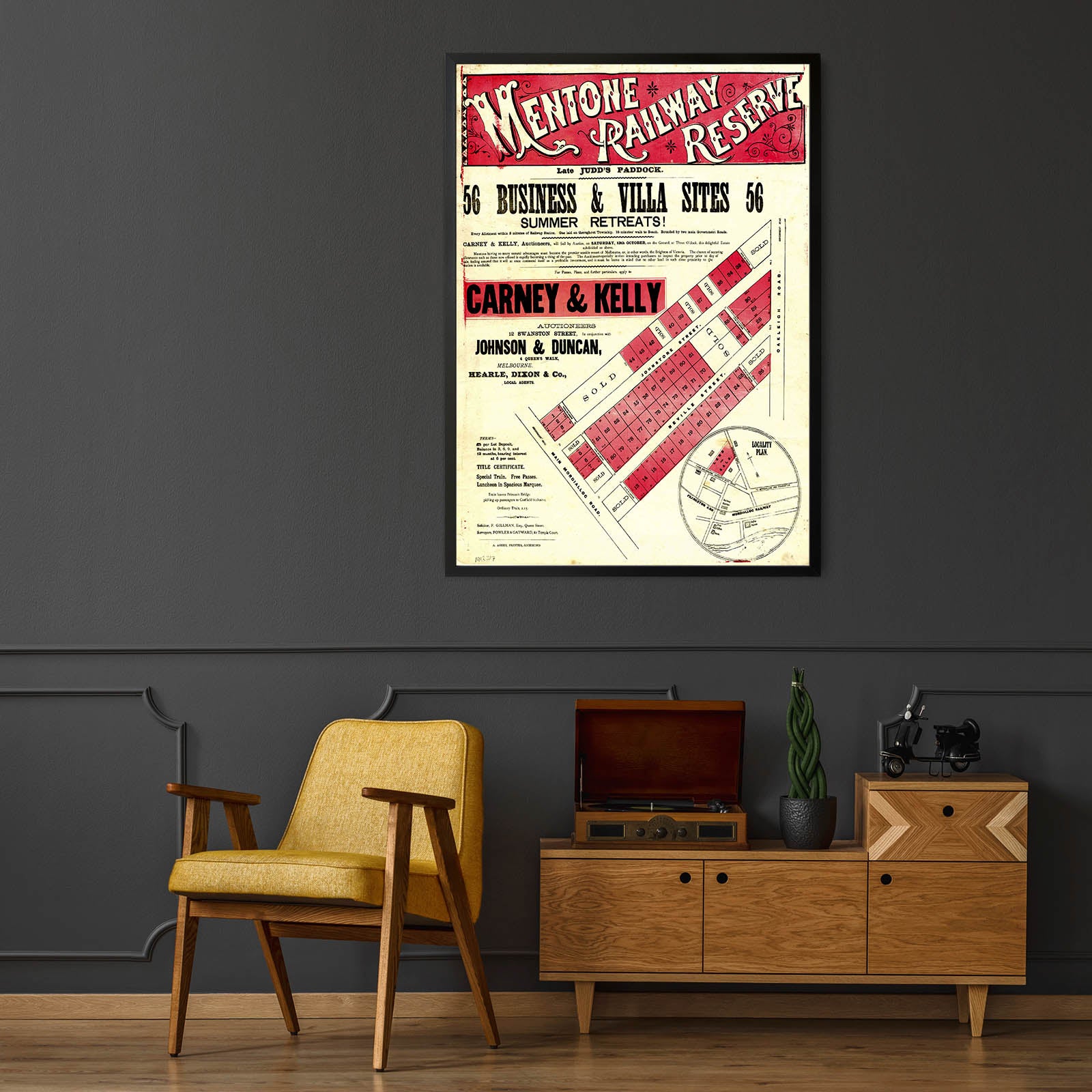 Mentone, Victoria Australia Vintage Map #1 (18--?) – Vintage Maps