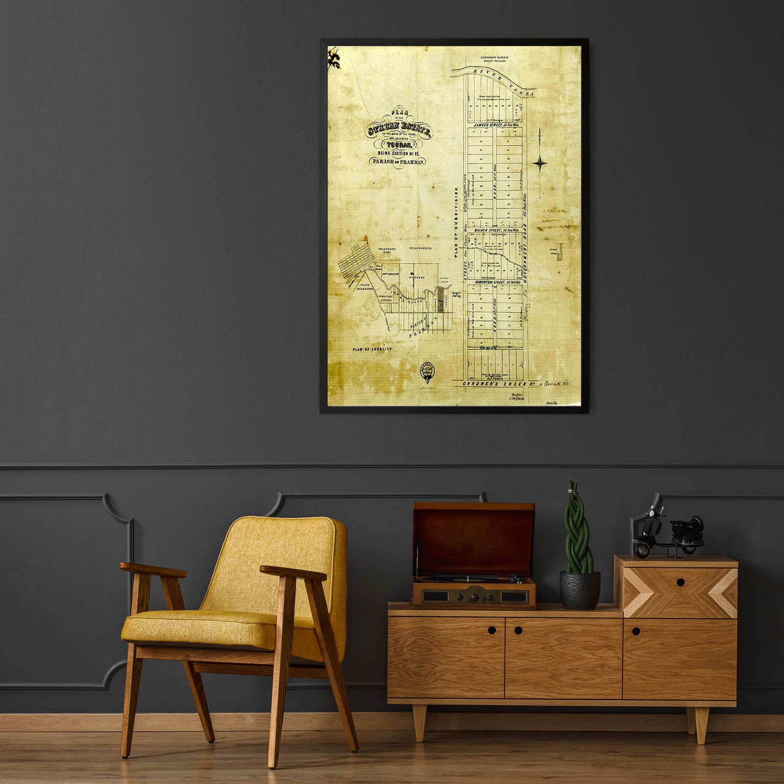 Toorak, Victoria Australia Vintage Map #37 (1854) – Vintage Maps