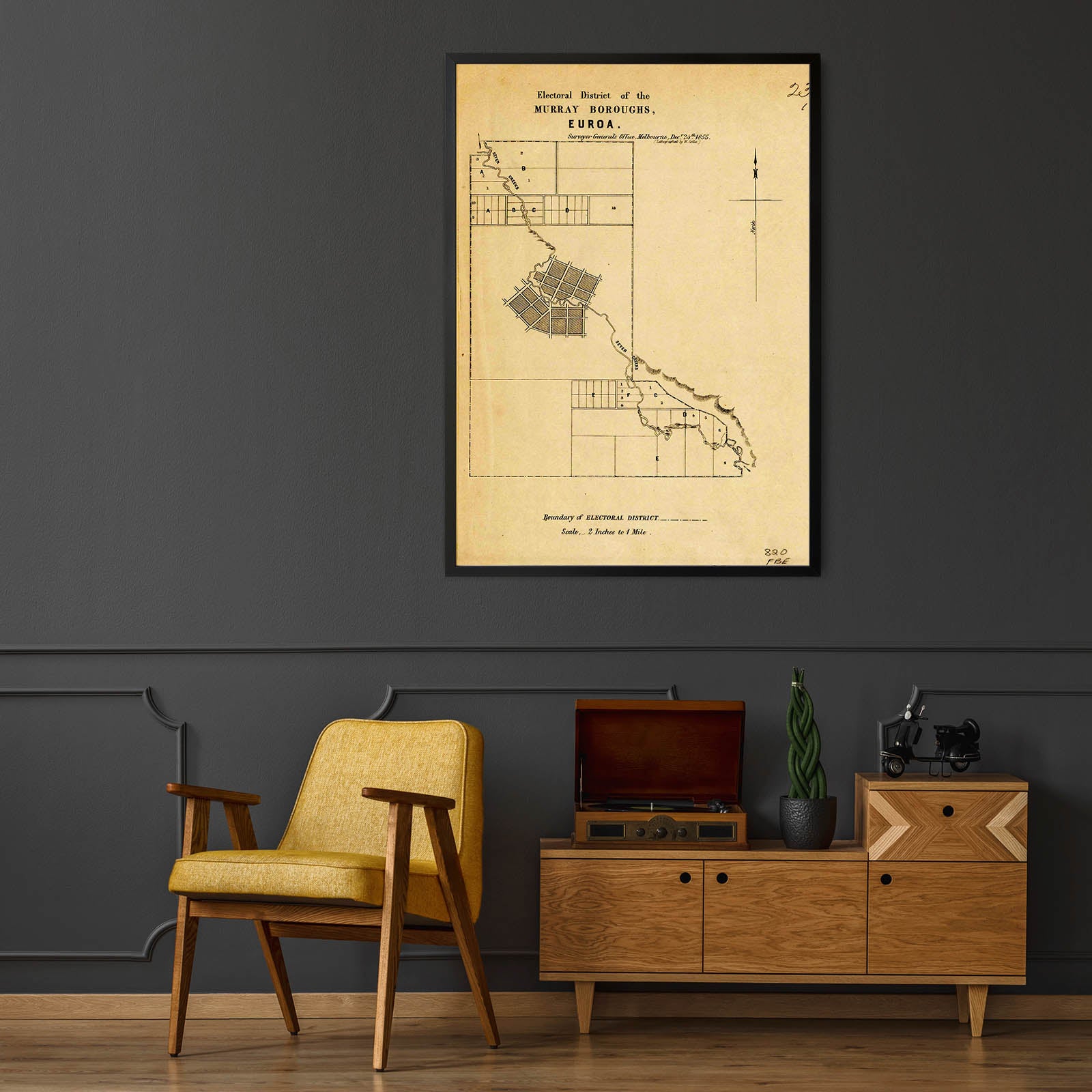 Euroa, Victoria Australia Vintage Map #2 (1855) – Vintage Maps