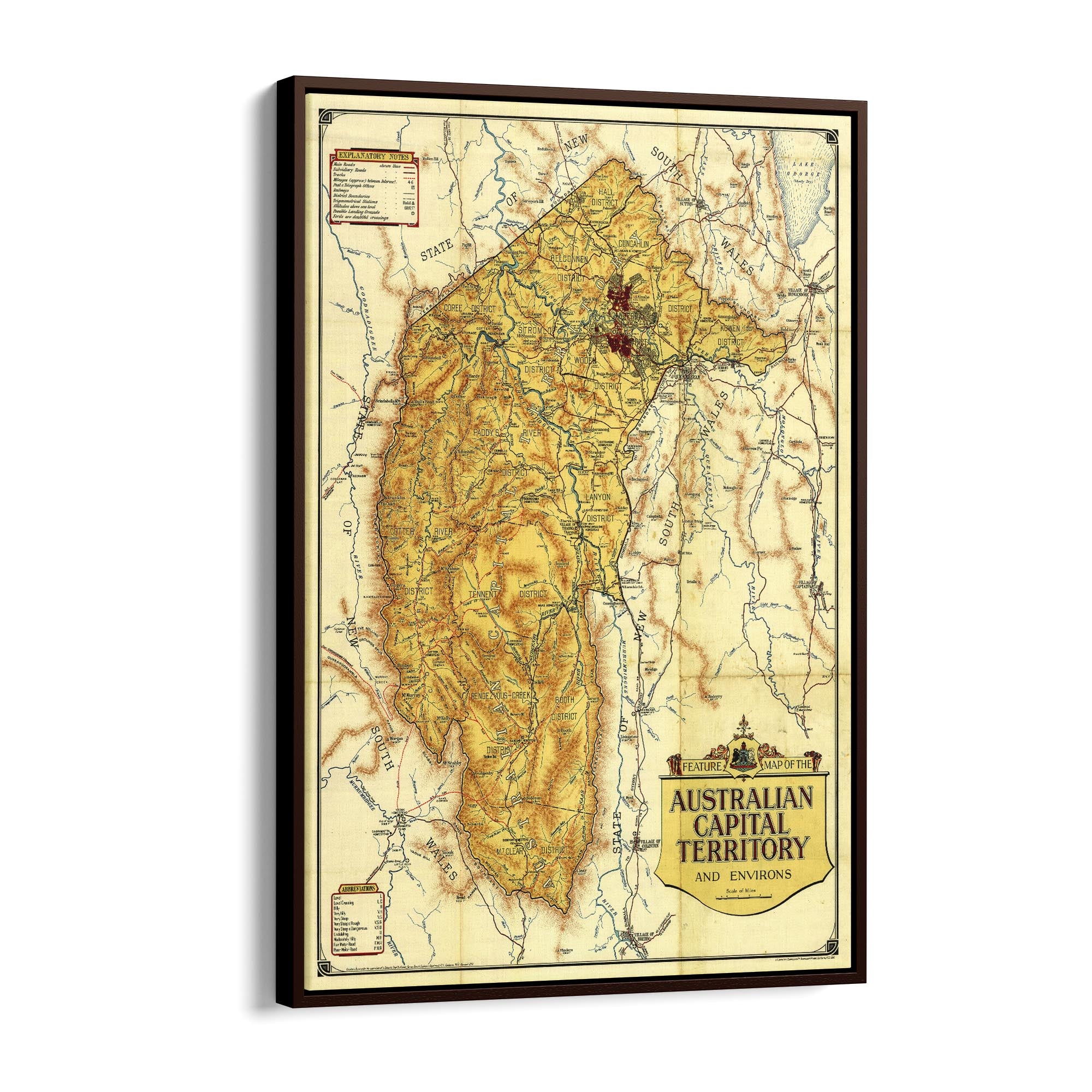 1950 State Map of the Australian Capital Territory – Vintage Maps