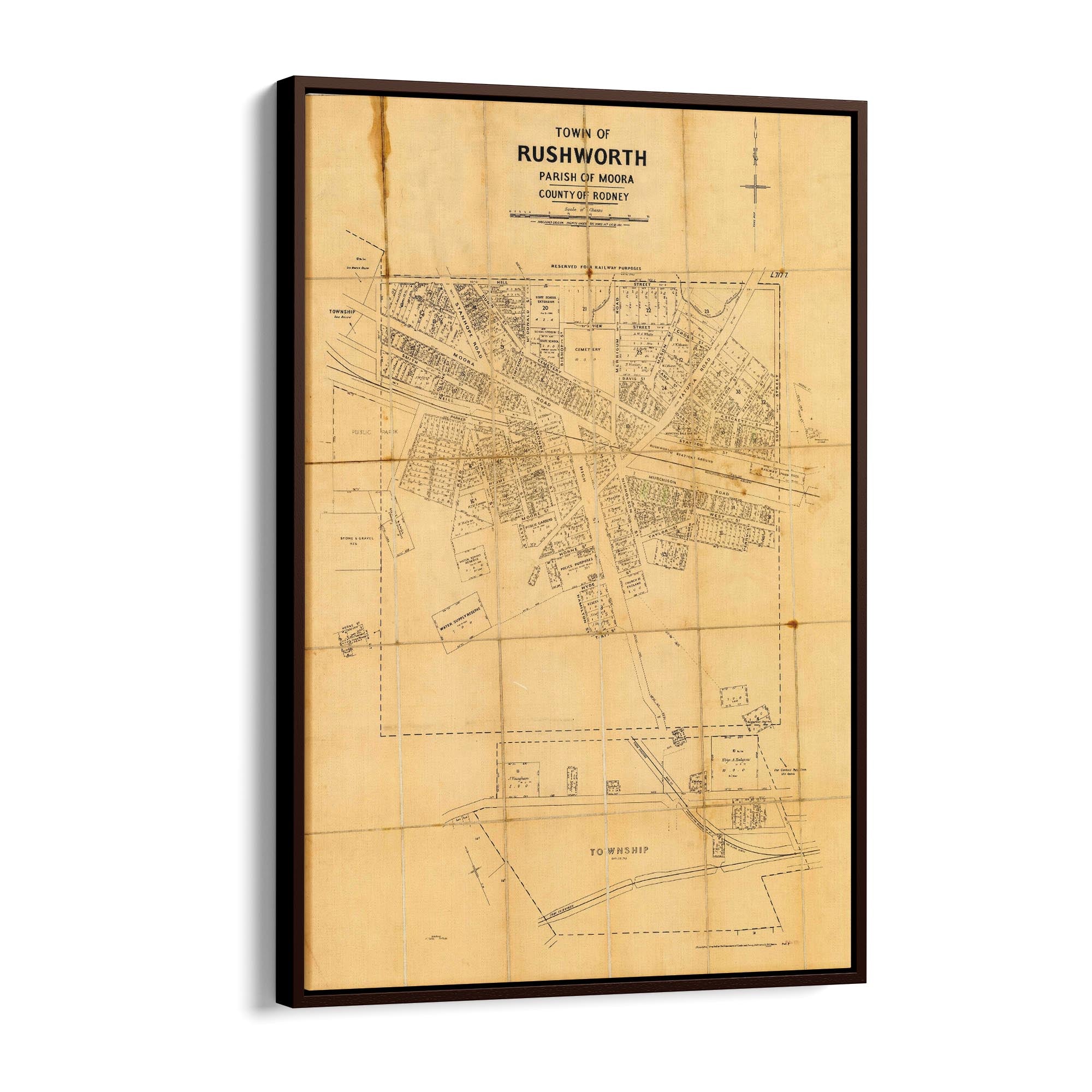 1927 Vintage Map of Rushworth, Victoria Australia – Vintage Maps
