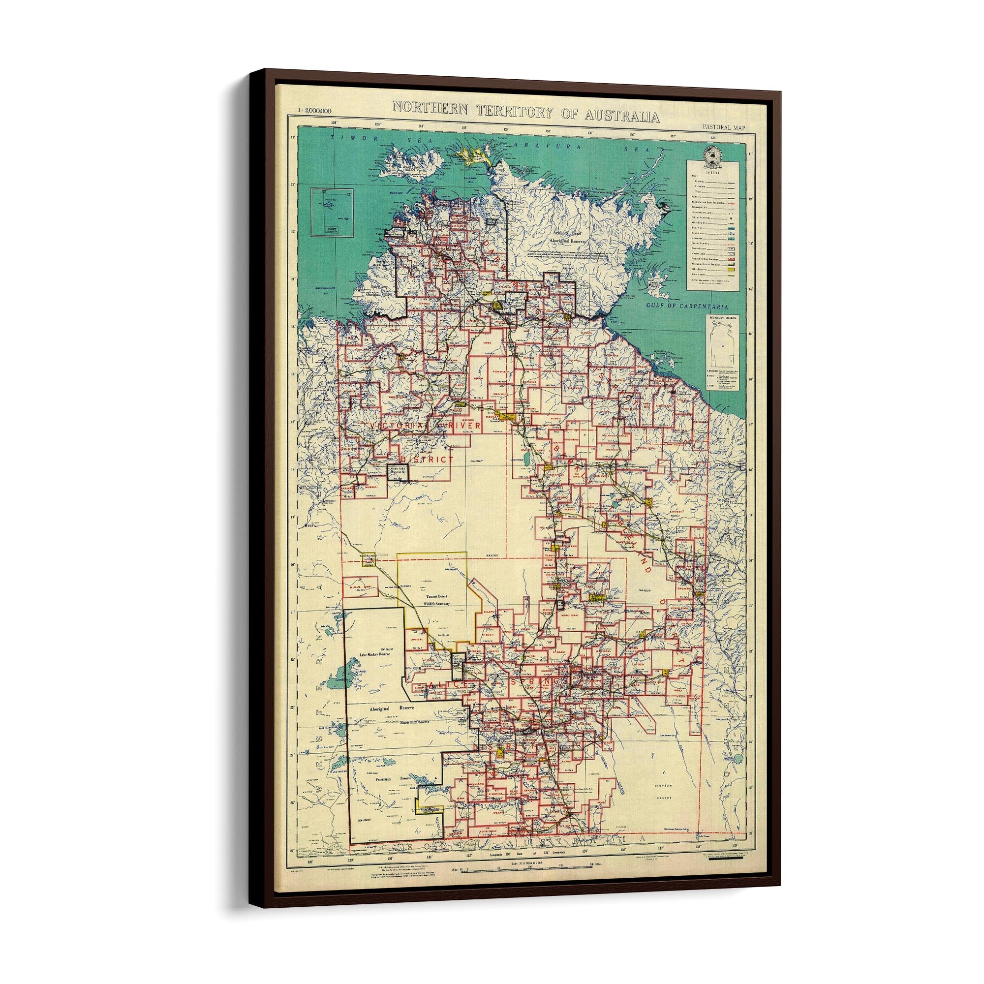 1969 Map of the Northern Territory – Vintage Maps