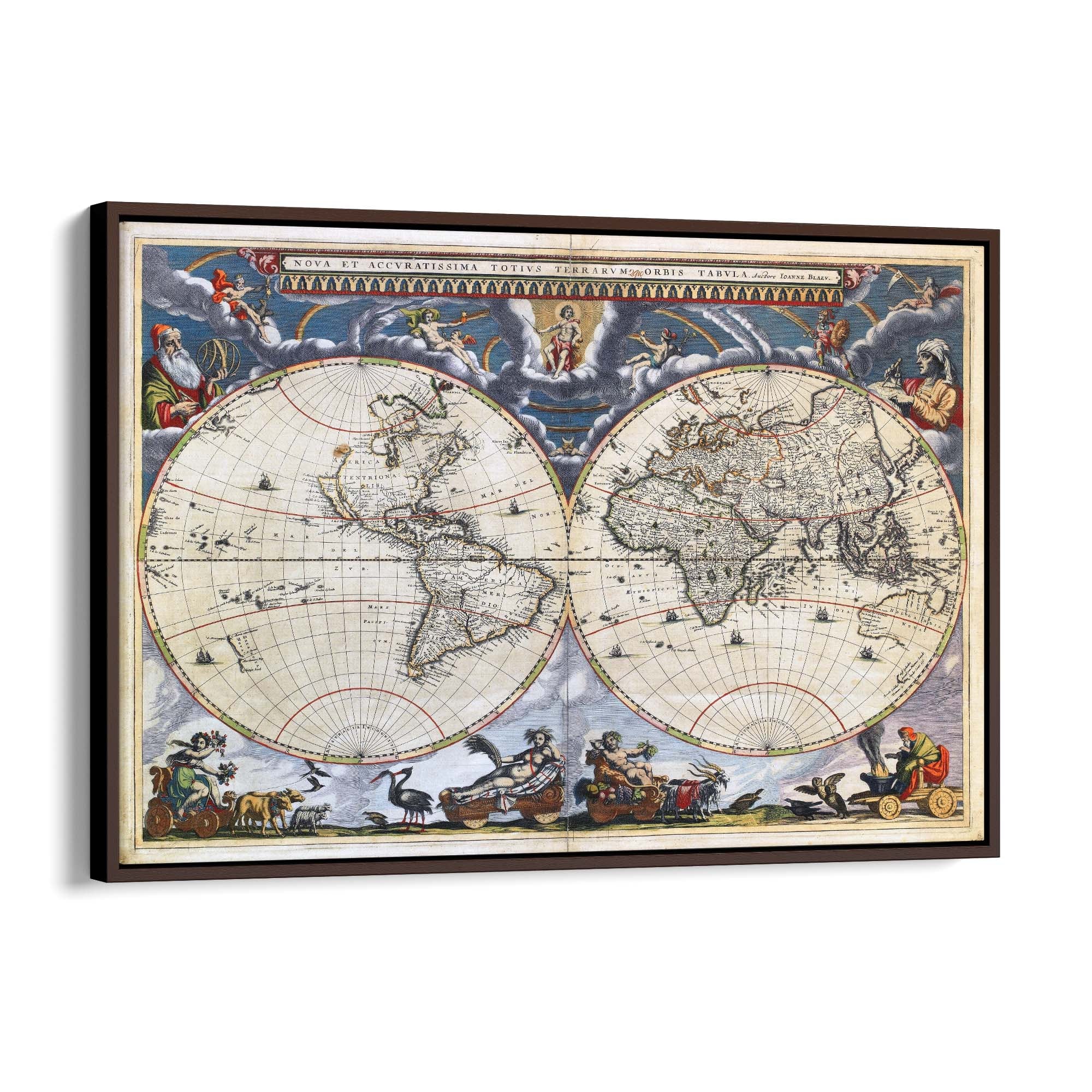 1664 Vintage Map of The World – Vintage Maps