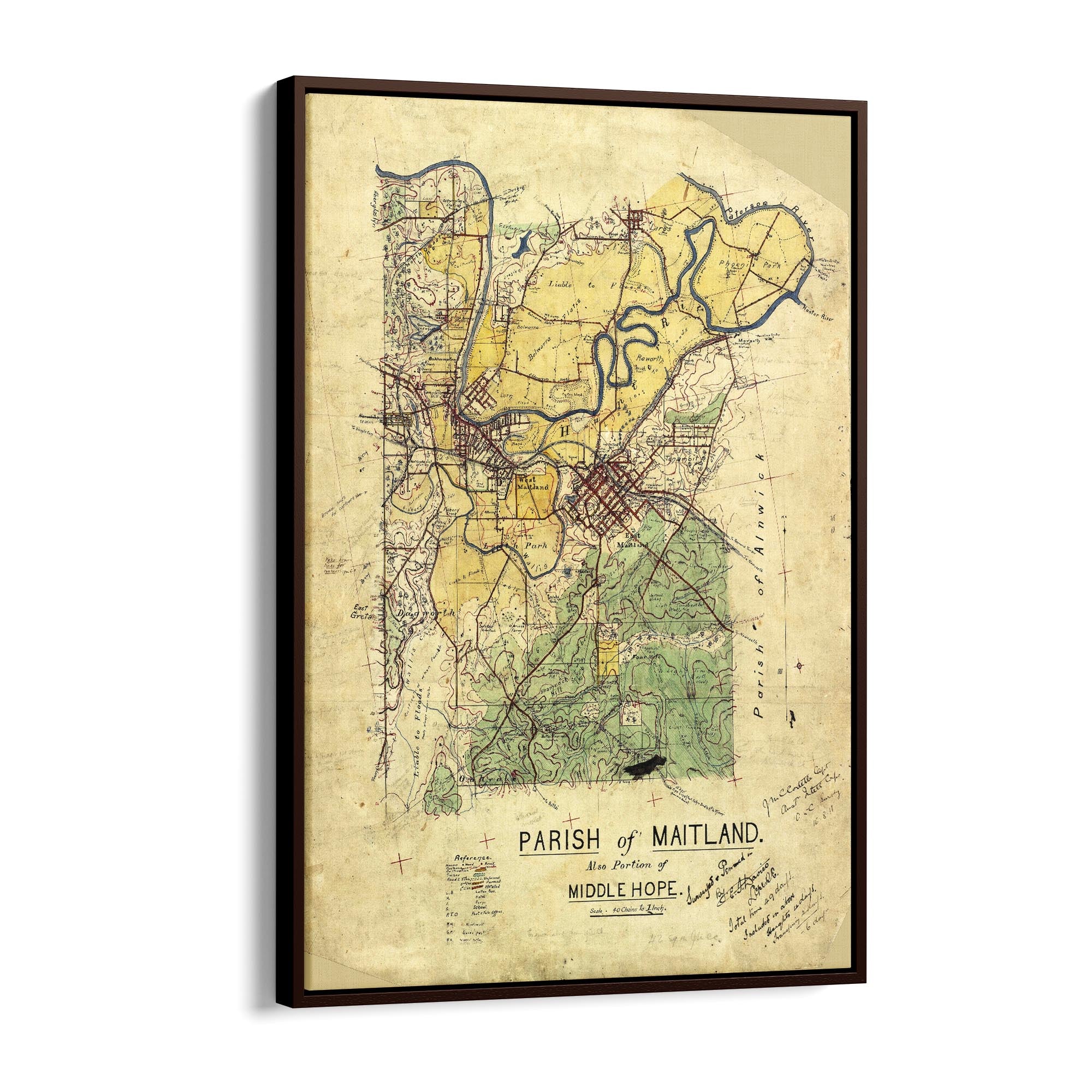1911 Map of Maitland, New South Wales – Vintage Maps