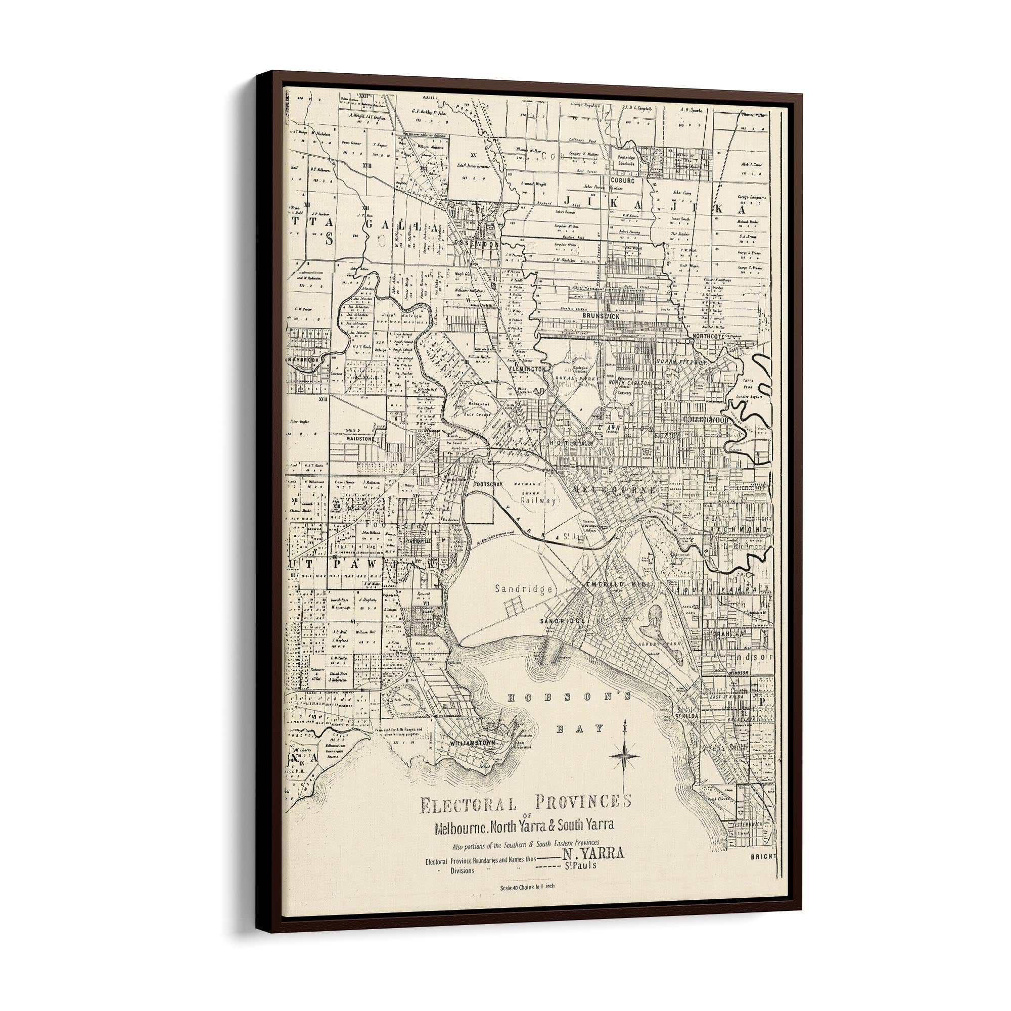 1880s Map of Melbourne and Suburbs – Vintage Maps