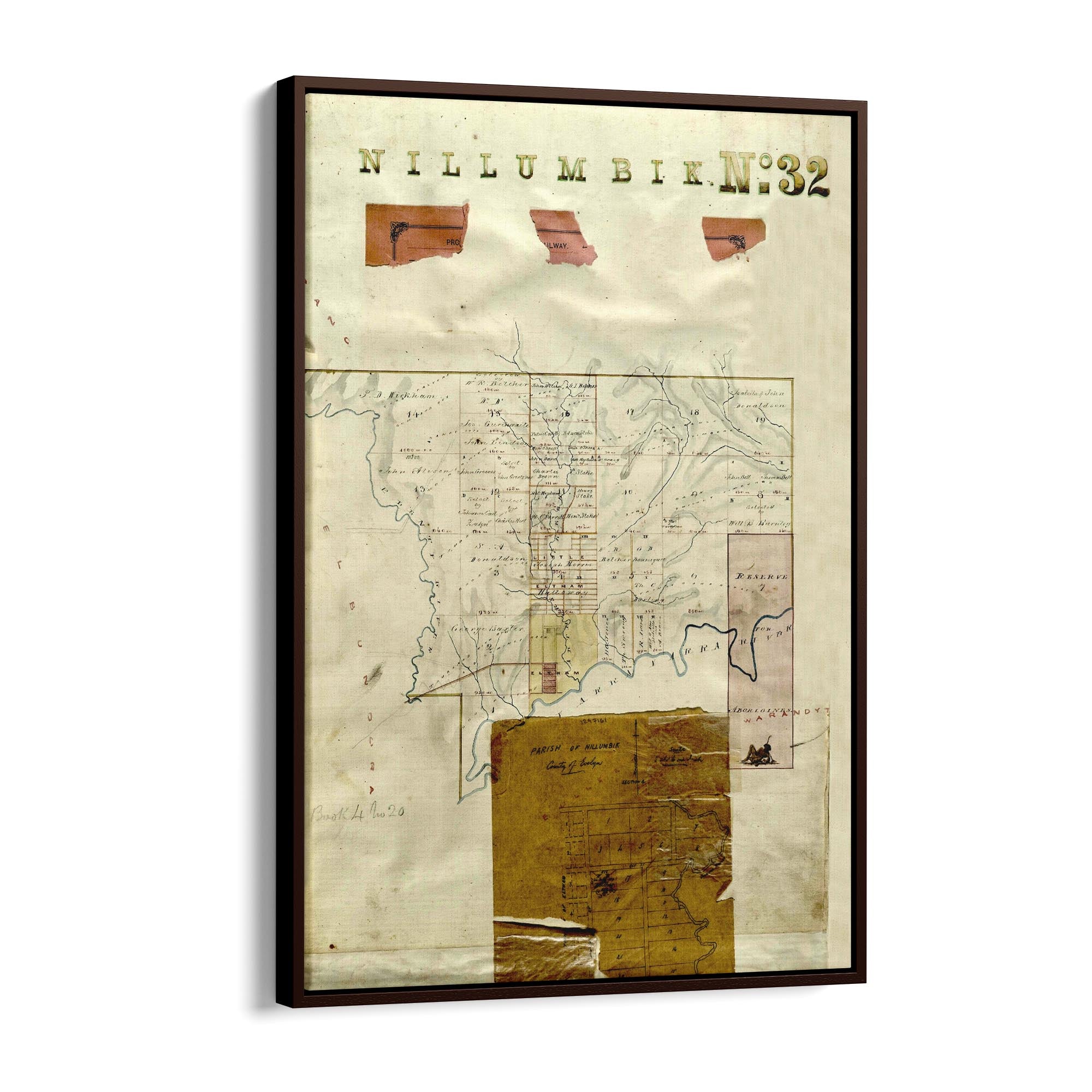 1850's Vintage Map of Nillumbik (Eltham), Victoria Australia – Vintage Maps